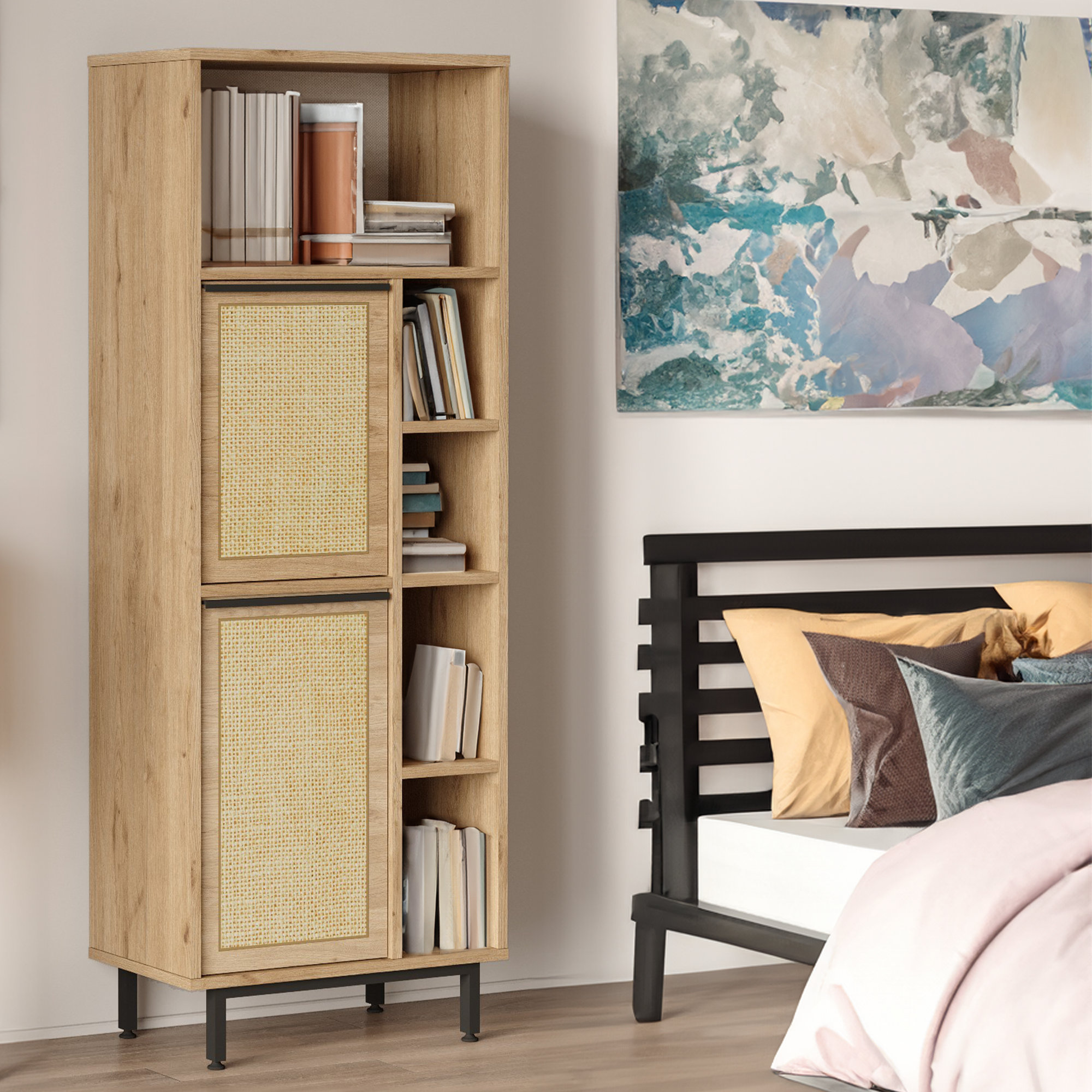 Inbox Zero Melat Bookcase | Wayfair