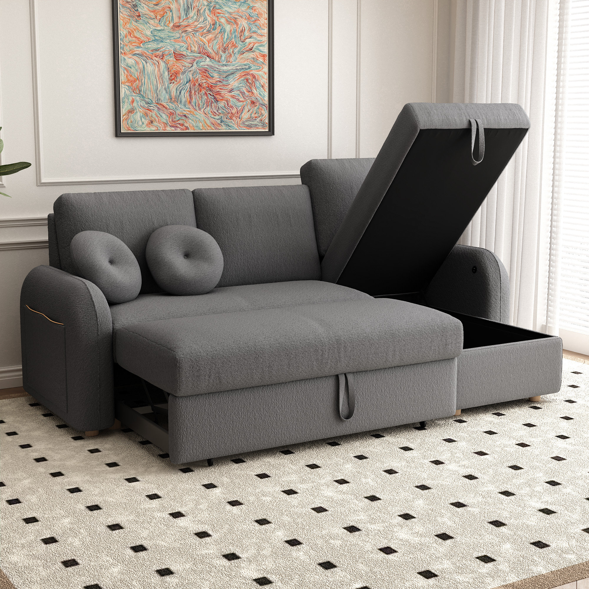 Latitude Run® 82" Sleeper Sofas With USB Socket - Wayfair Canada