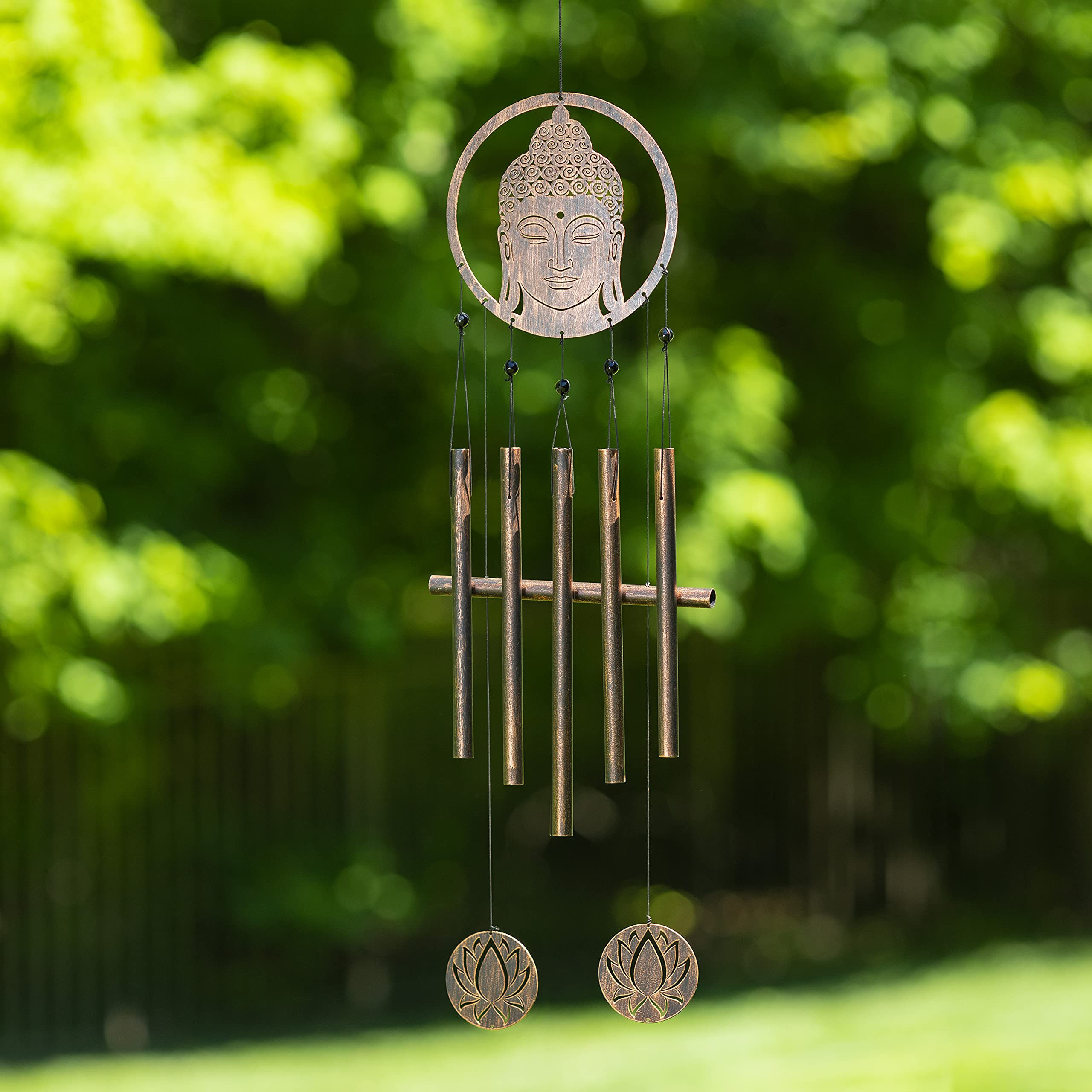 Arlmont & Co. Ixone Eternal Zen Buddha Wind Chimes | Wayfair