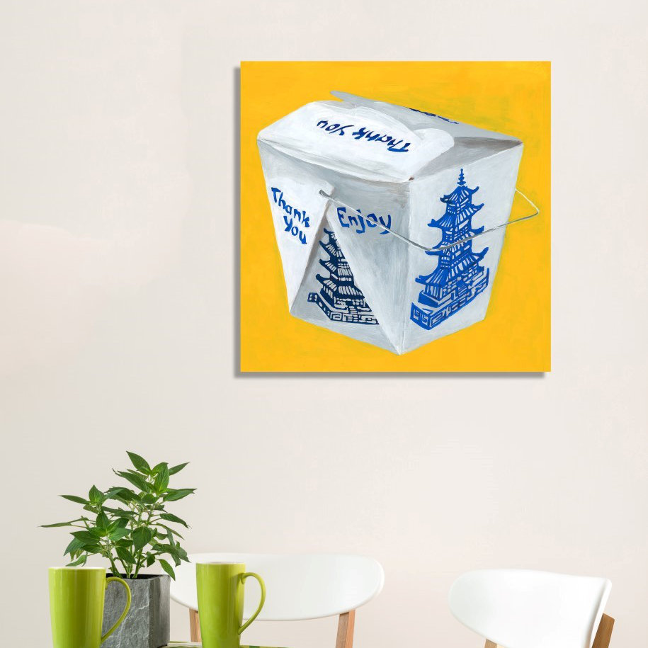 Bloomsbury Market Porcelain Take out Box - Wrapped Canvas Print on ...