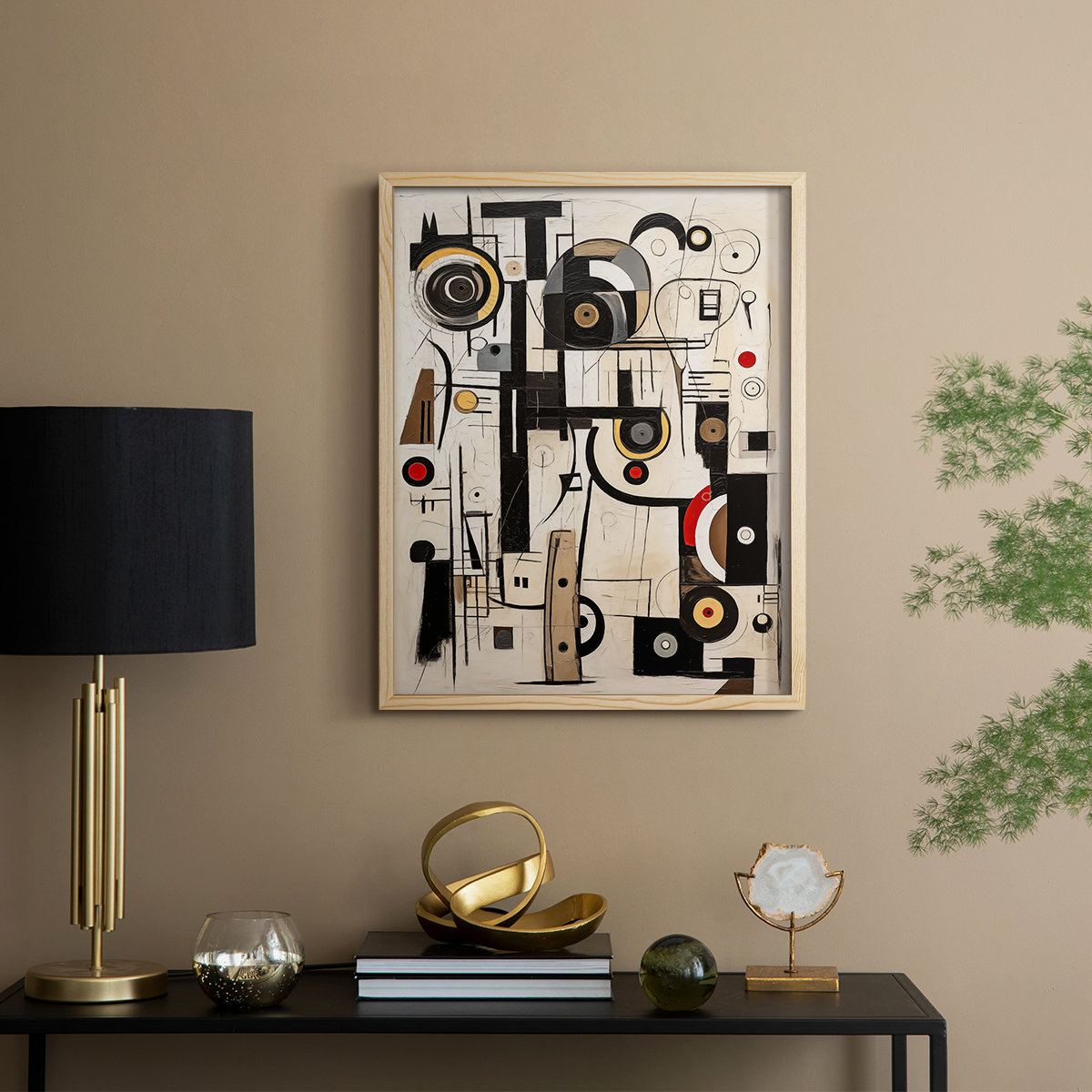 George Oliver ABSTRACT Series DXI Framed Print - Solid Wood | Wayfair