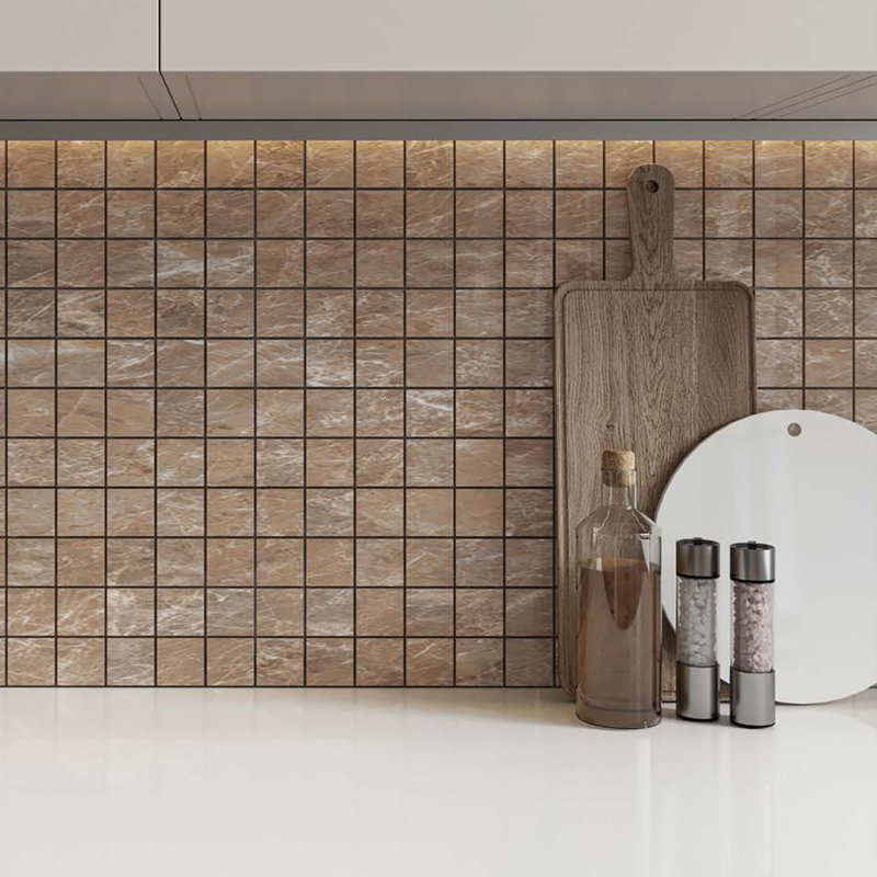 Direct Stone Source Mira 12" x 12" Porcelain Marble Look Wall & Floor ...