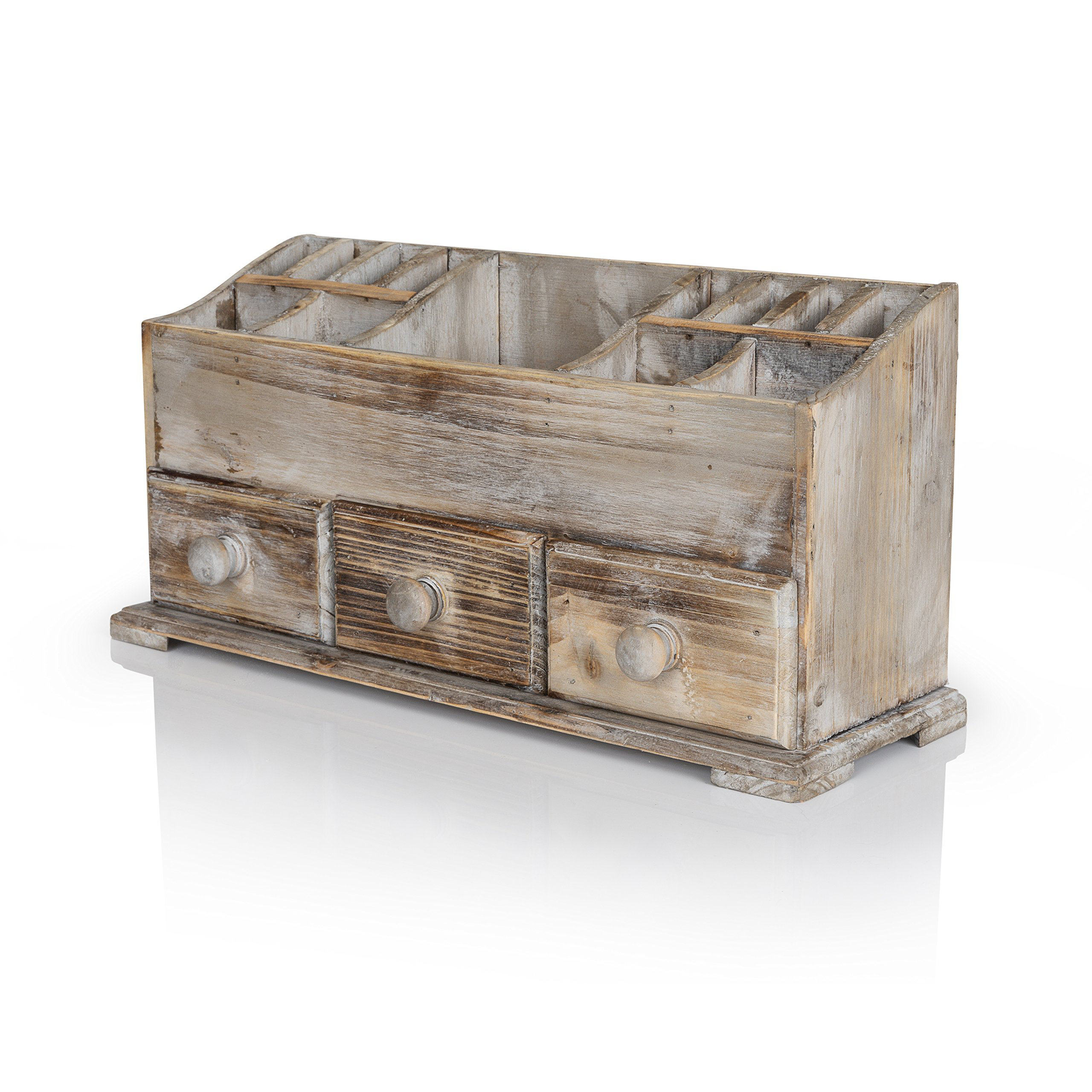 Rebrilliant Lynthia Wood 13 Compartment Makeup Organizer | Wayfair