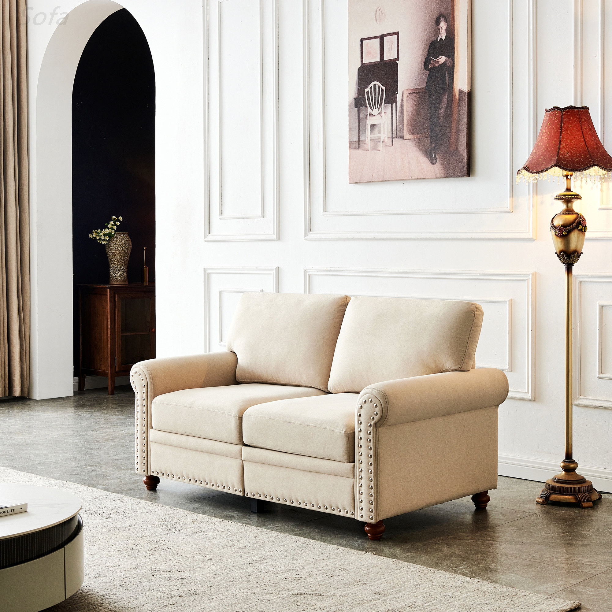 Charlton Home® Durk 59.51'' Loveseat | Wayfair