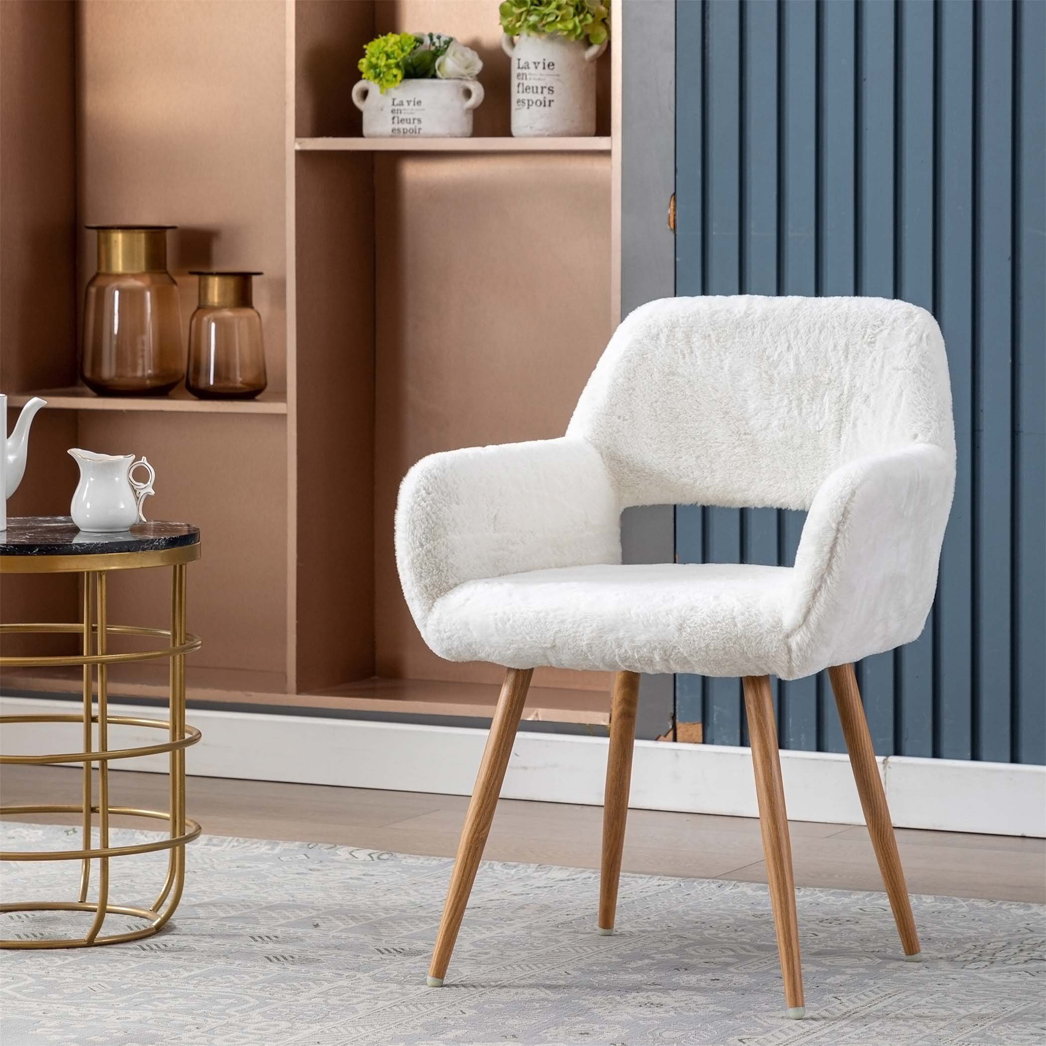George Oliver Dining Chairs with Faux Fur - Wayfair Canada