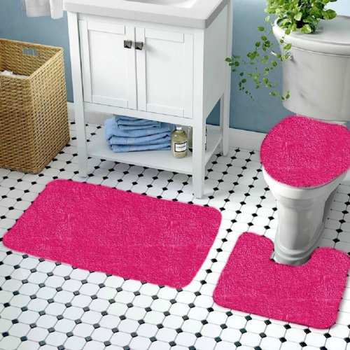 Wayfair | Pink Bath Rugs, Mats & Bathrooms You'll Love in 2023