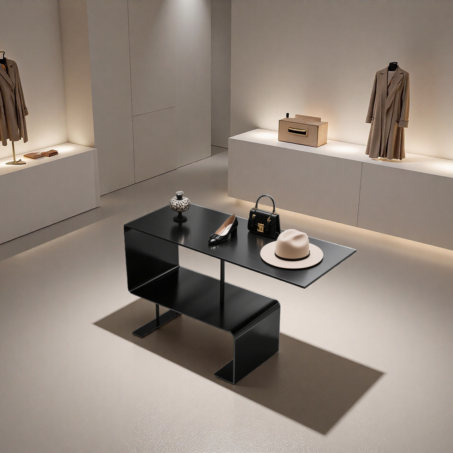 Rebrilliant Stainless steel clothing store display table - Wayfair Canada