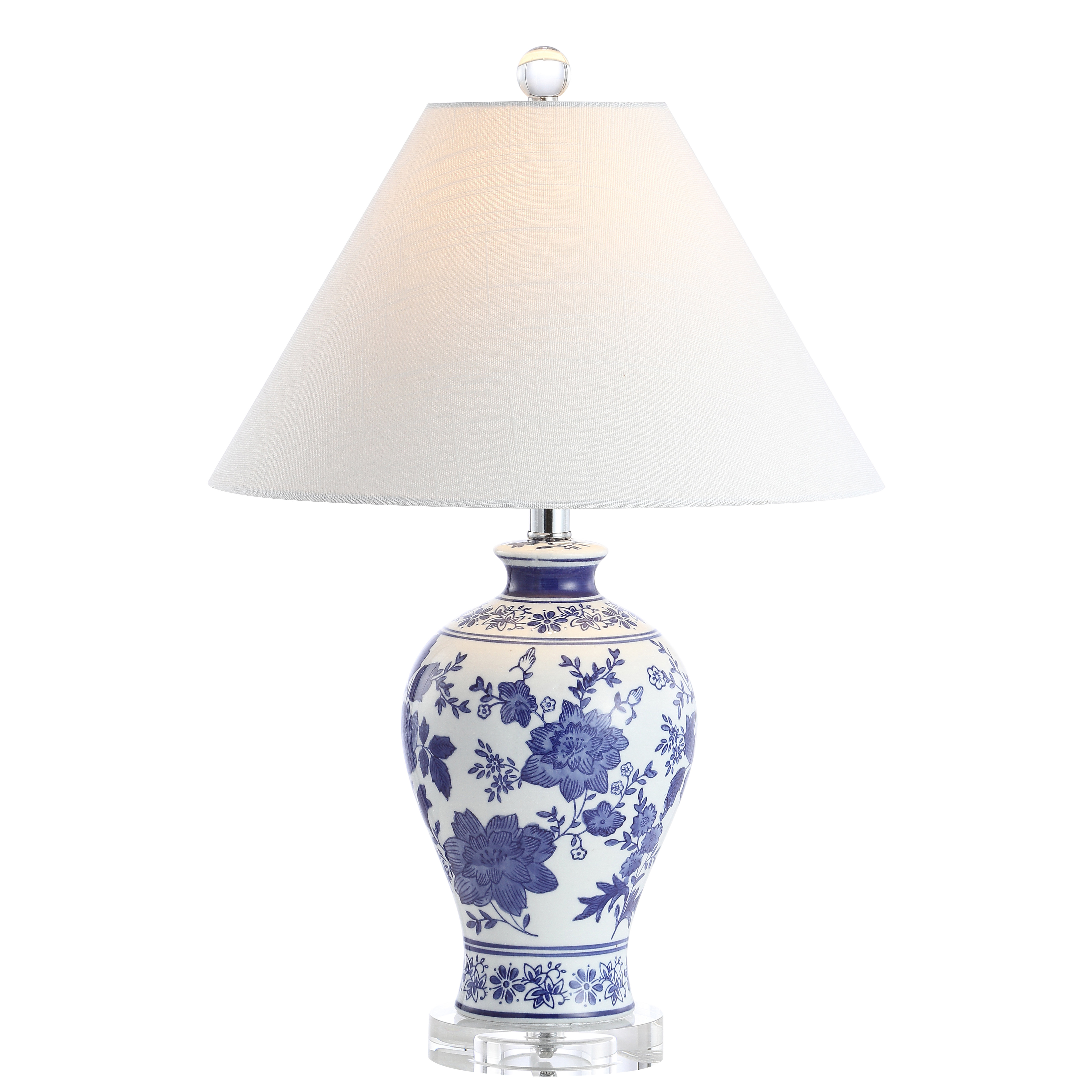 Alcott Hill® 21.5" White/Blue Table Lamp & Reviews | Wayfair