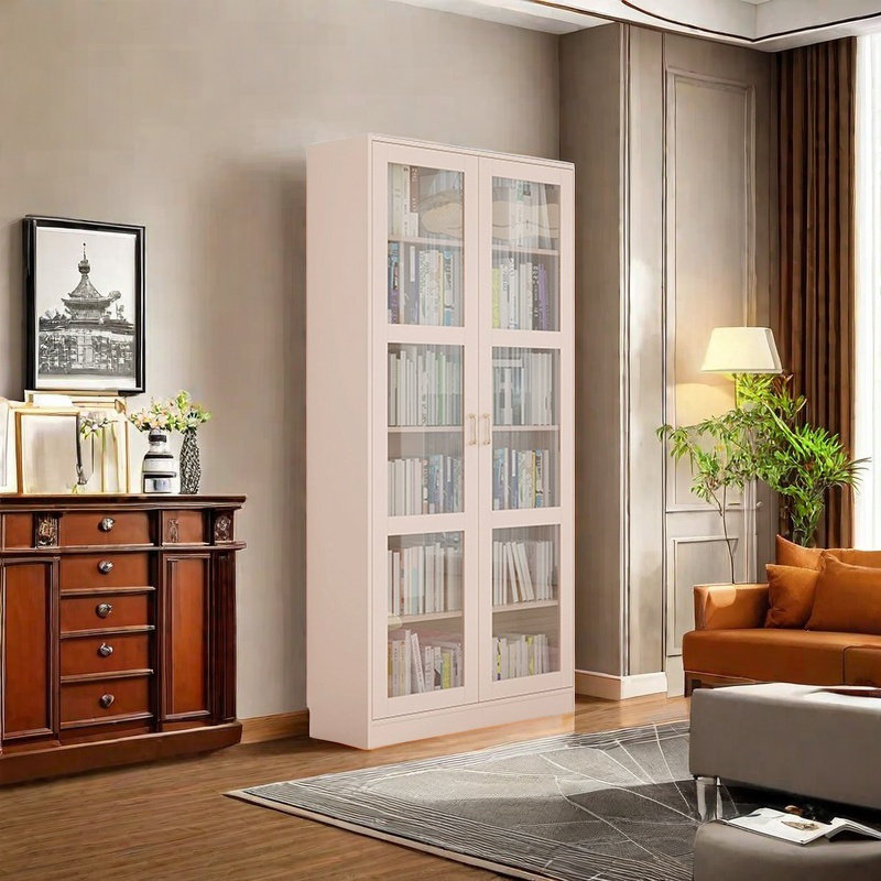 Parttlion American style bookcase with dust proof glass door - Wayfair ...