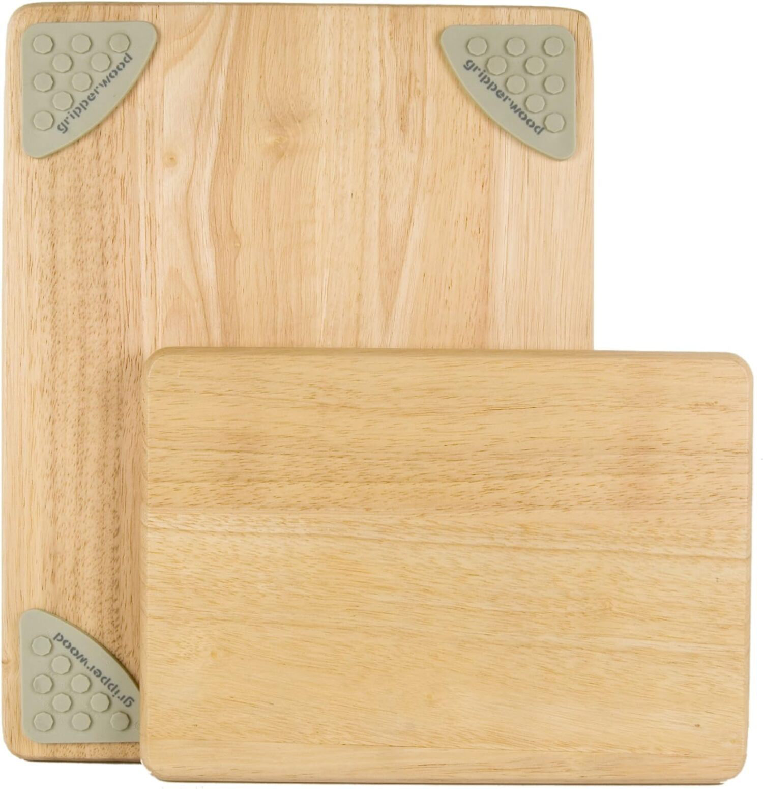 MAYUANWANGLUO 2-Piece Beech Wood Cutting Board Set With Non-Slip Feet ...