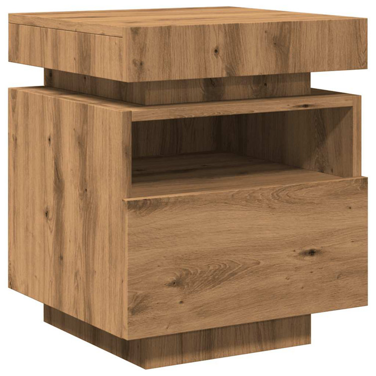 Mercury Row Demetra Brandace Engineered Wood Bedside Table | Wayfair.co.uk