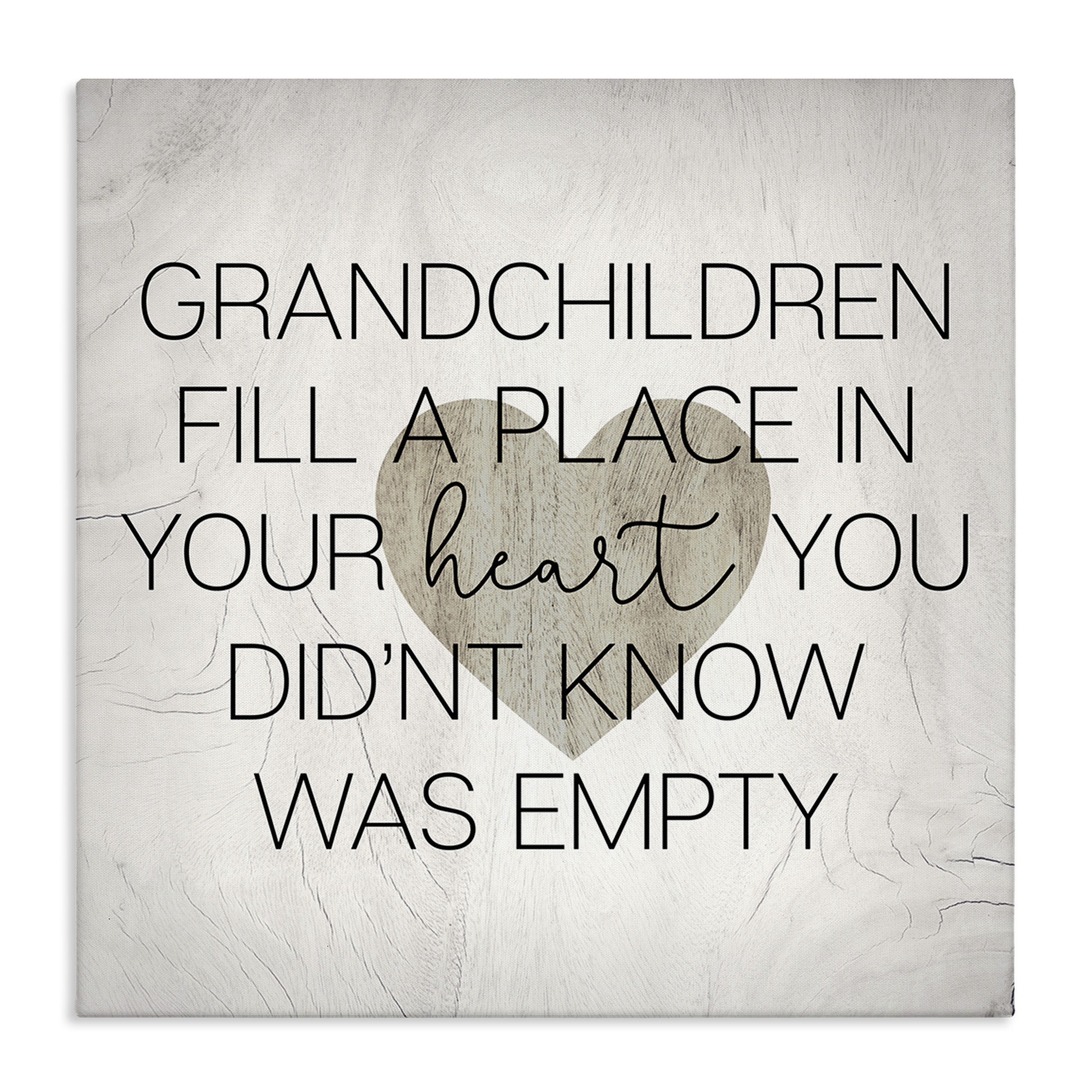 Stupell Industries Heartwarming Grandchildren Quote Rustic Country ...