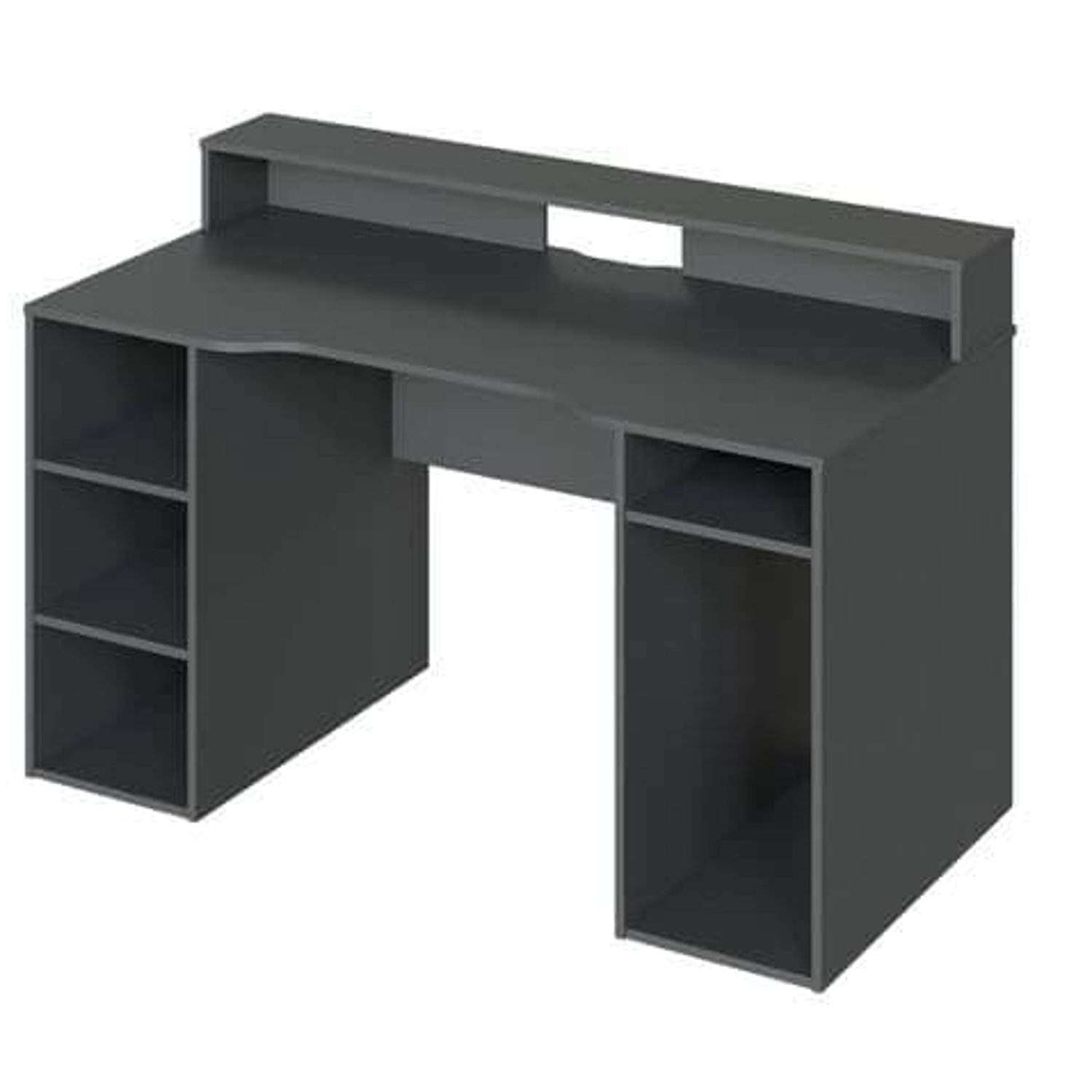 Brayden Studio Sega Dark Grey Gaming Desk With Hutch - 3079 | Wayfair.co.uk