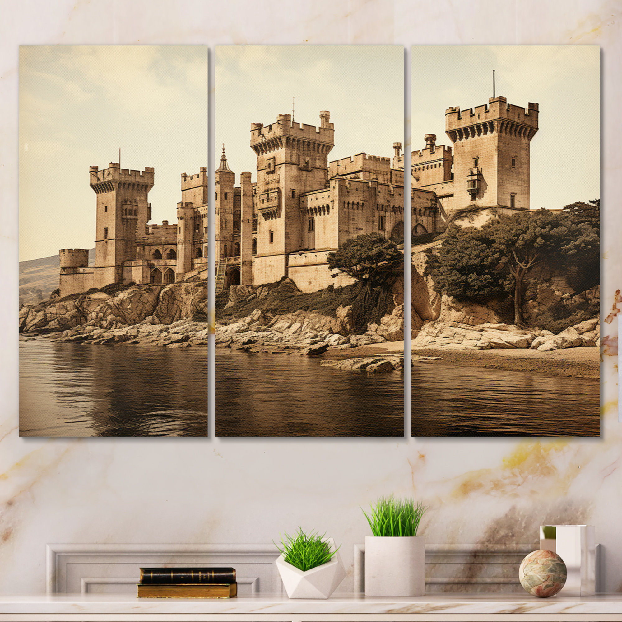 Winston Porter Castles Historic Elegance Classic - Architecture Canvas ...