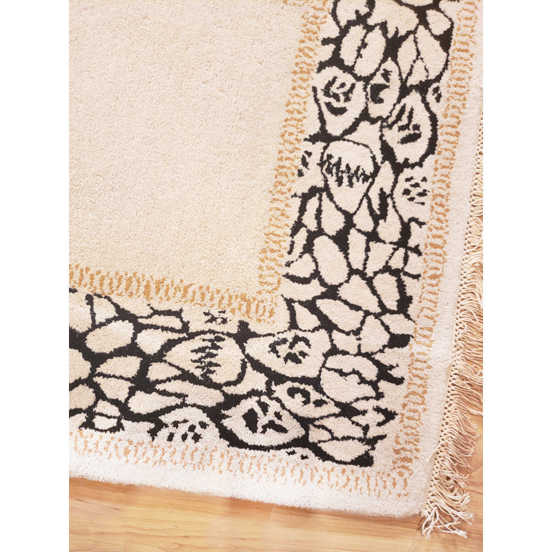 American Home Rug Co. African Safari Handmade Hand Tufted Wool Ivory ...