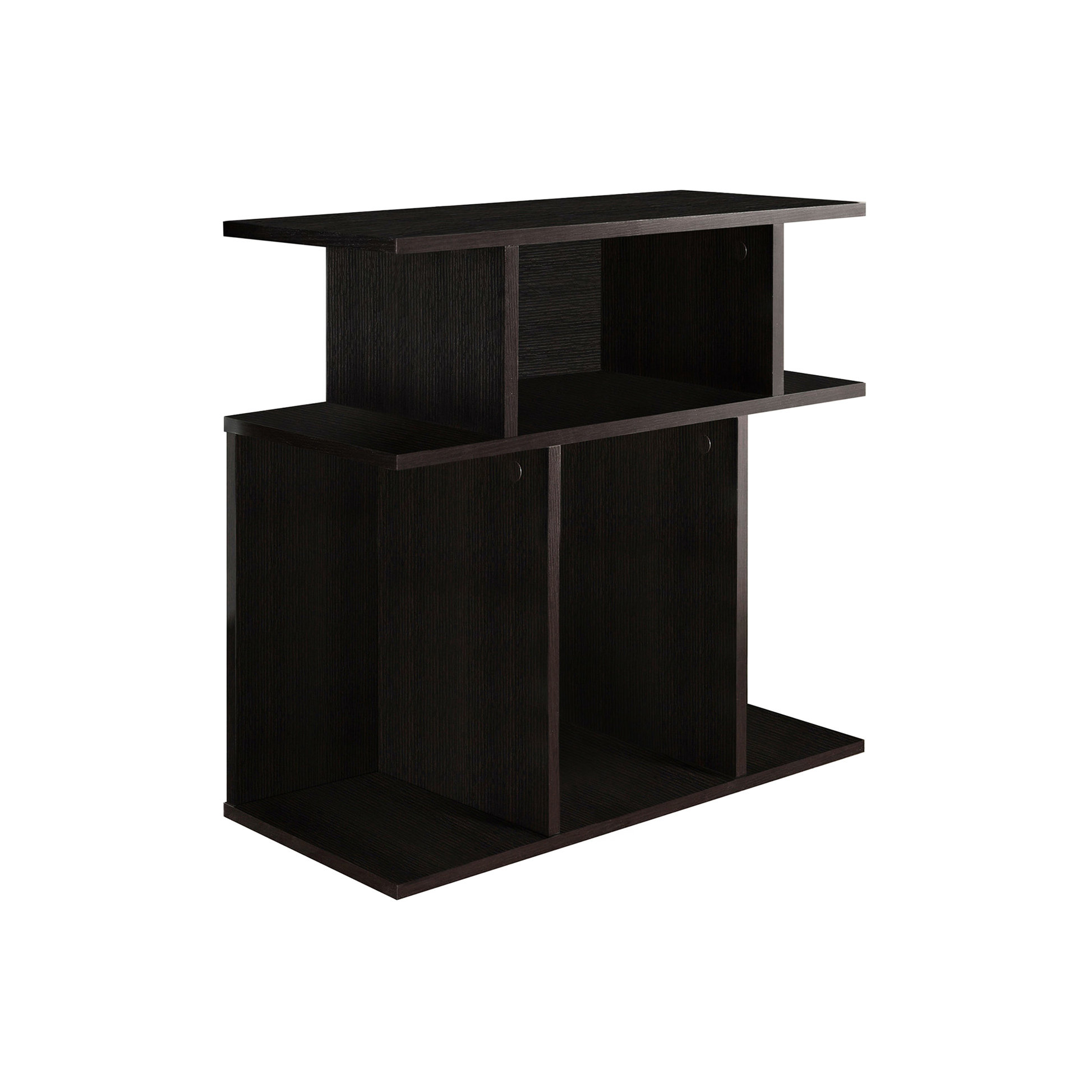 Ebern Designs 3-tiered Brown Laminate Side Table - 6 Shelves For ...