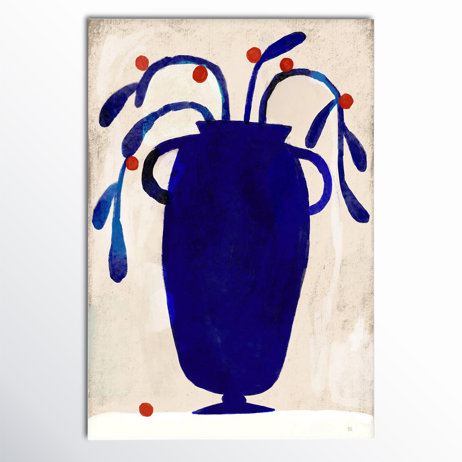 Birch Lane™ Juliane Red Berries - Painting on Paper | Wayfair