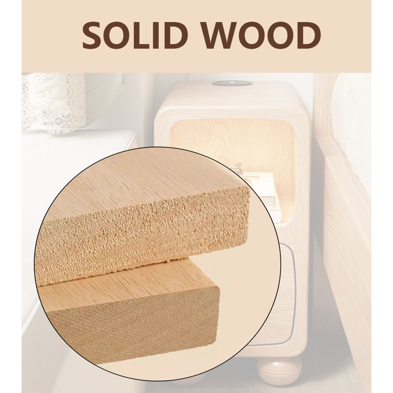 Latitude Run® Mulham Solid Wood Nightstand | Wayfair