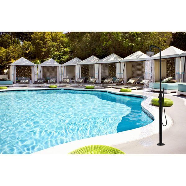 HEATGENE Rain Fixed Free Standing Outdoor Shower & Reviews | Wayfair
