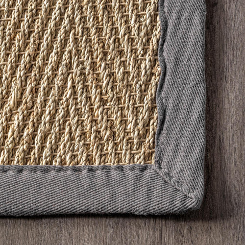 Bay Isle Home Bengtson Bamboo Slat/Seagrass Light Brown Rug | Wayfair