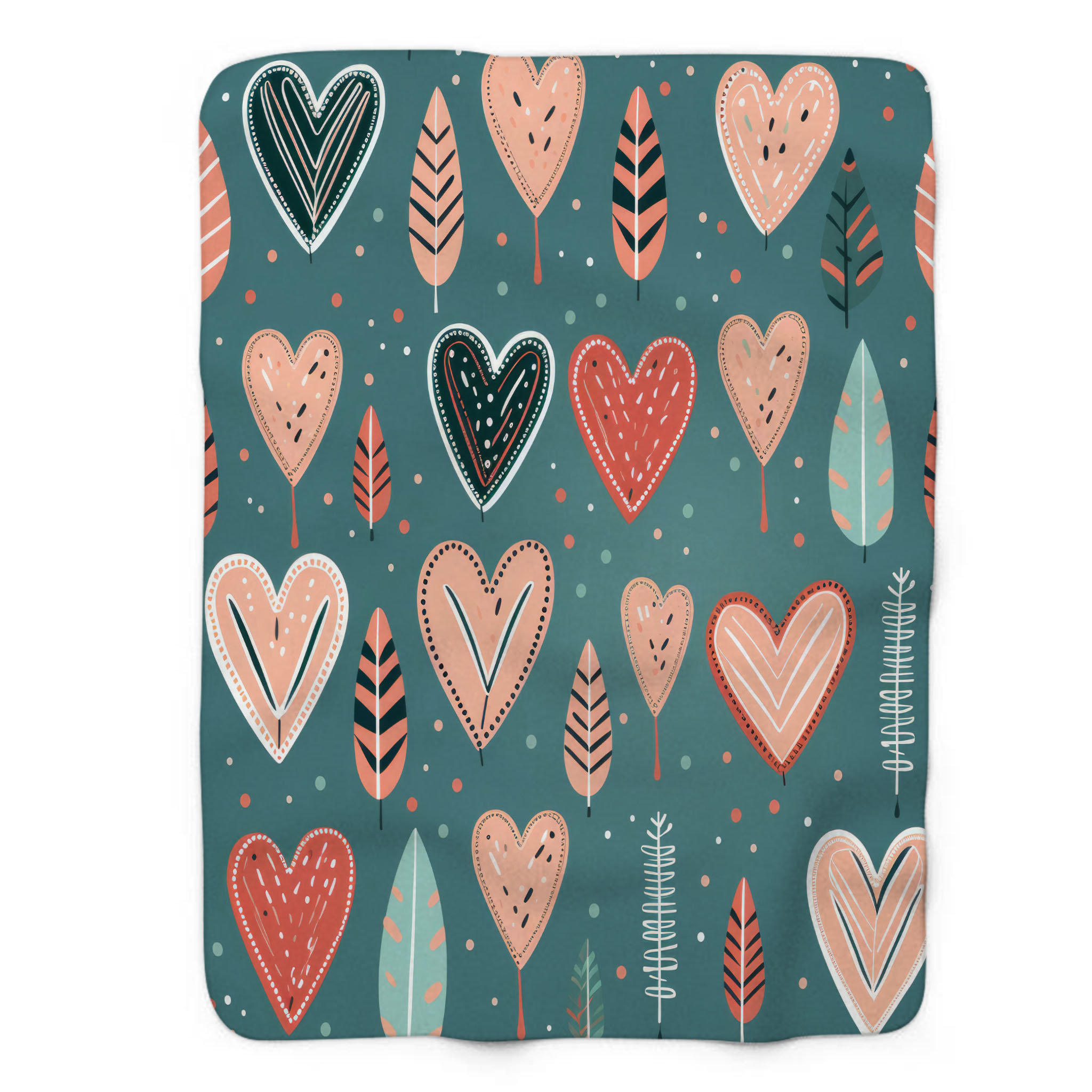 MentionedYou Heart Vibes - 1 Piece Premium Blanket | Wayfair