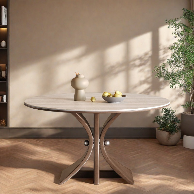 Orren Ellis Table with Rock Plate Top, Strong & Exquisite. | Wayfair