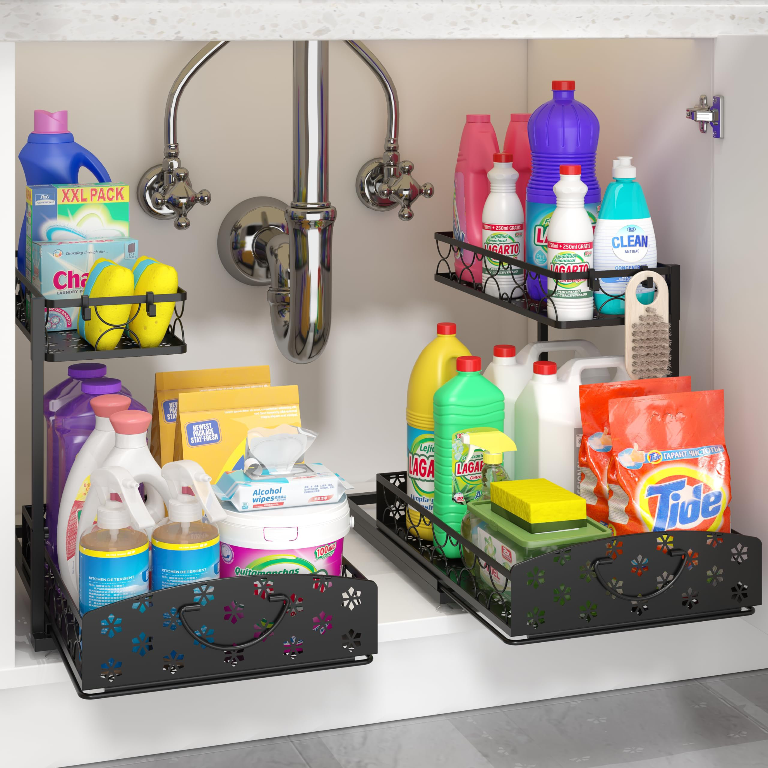 SCHRAPPER'S FINE CABINETRY, INC. 2 Pack Under Sink Organizer ...