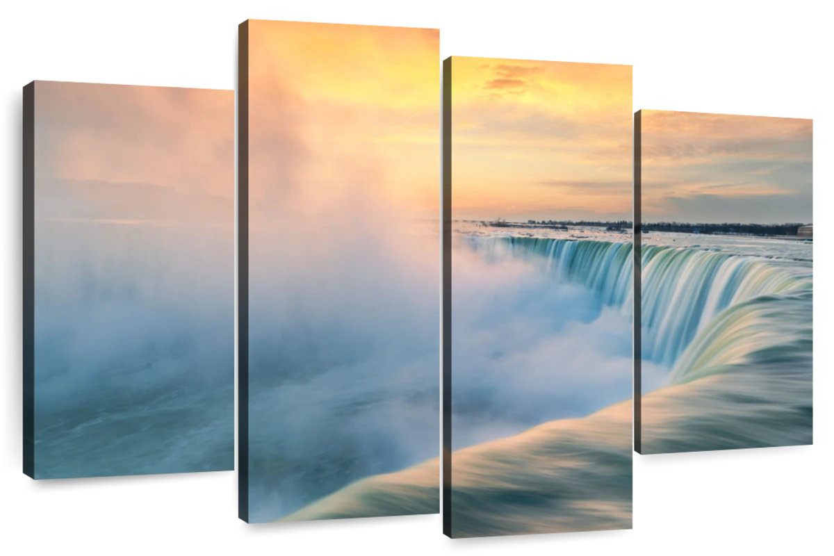 Loon Peak® Niagara Falls Misty Sunrise | Wayfair
