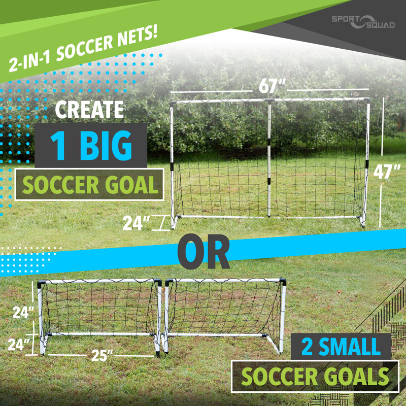 Sport Squad 2-in-1 Dual Use Soccer Goal | Wayfair