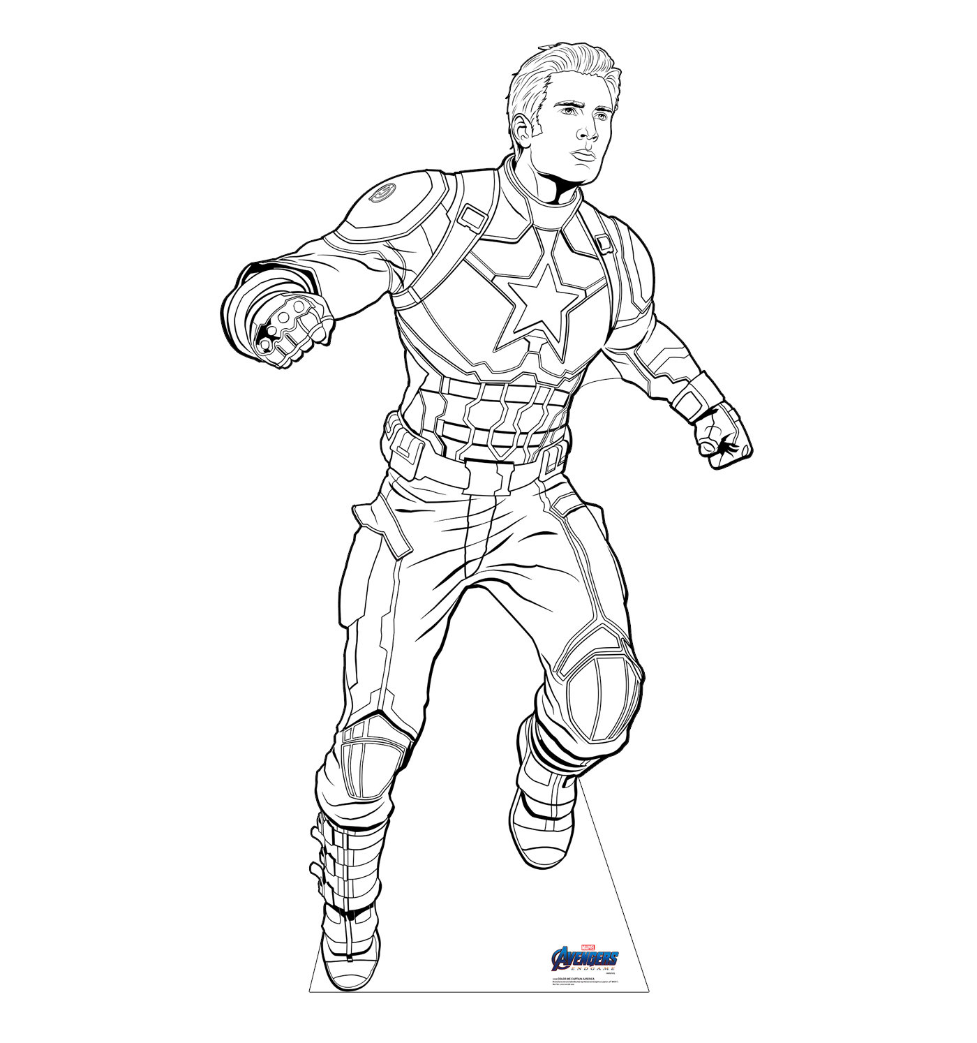 Advanced Graphics Accroche en carton color me capitaine américain ...