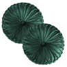 Homechoice International Group Velvet Round Throw Pillow & Reviews ...