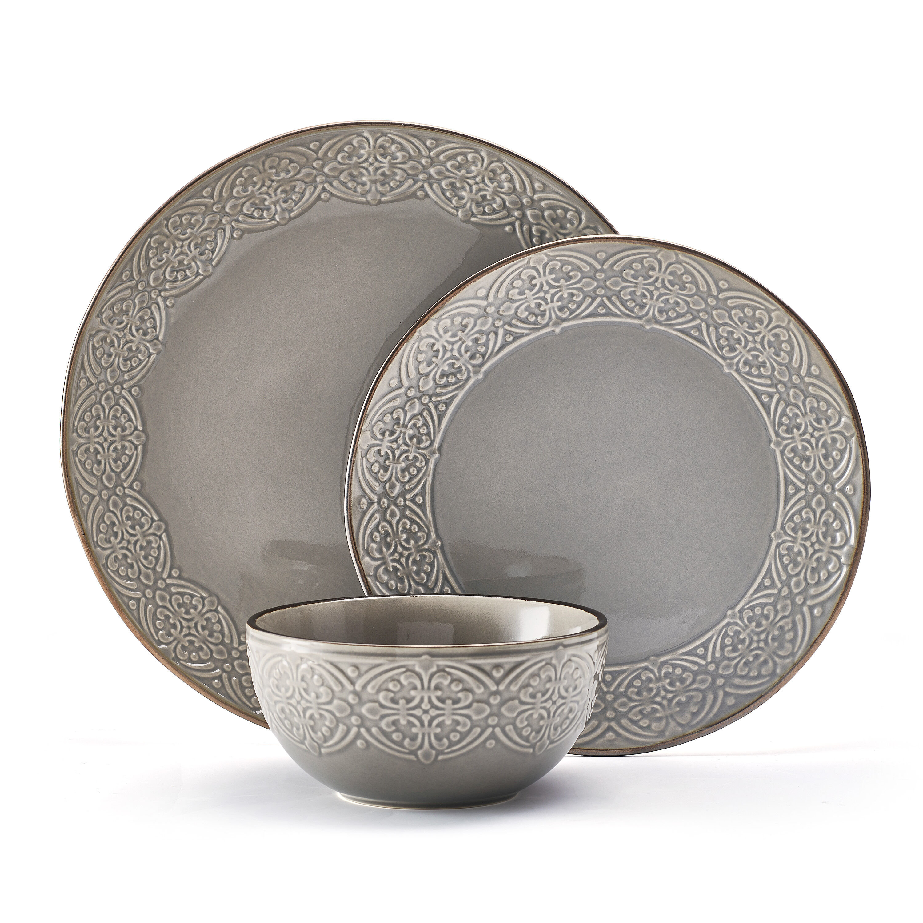 Pfaltzgraff Emma 12-Piece Stoneware Dinnerware Set, Service for 4 ...