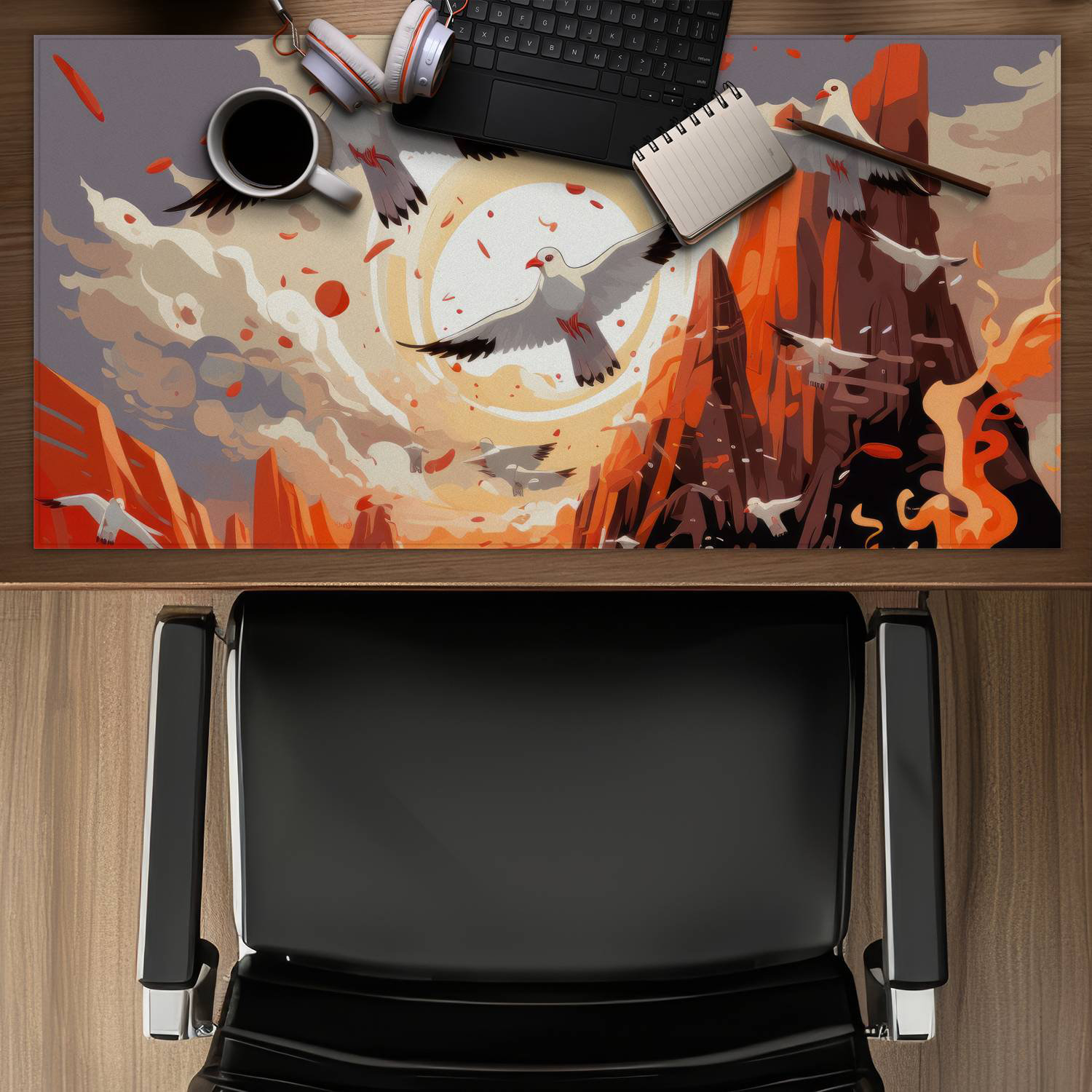 East Urban Home The escape - 15.75"x31.50" Desk mat | Wayfair