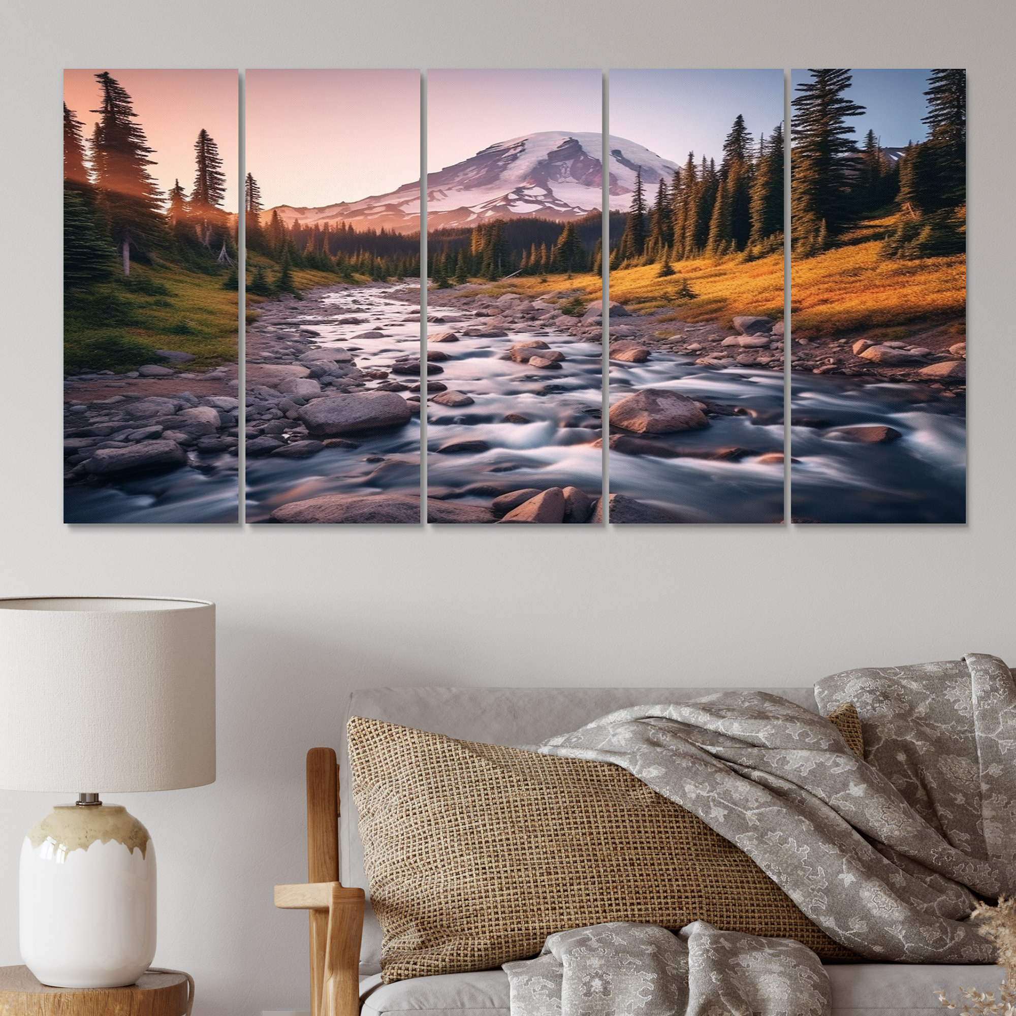 Design Art Washington Mount Rainier National Park I - Washington Metal ...