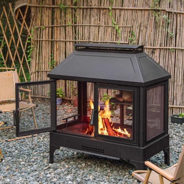 Alphas 40.16'' W Ground Charcoal Grill - Wayfair Canada