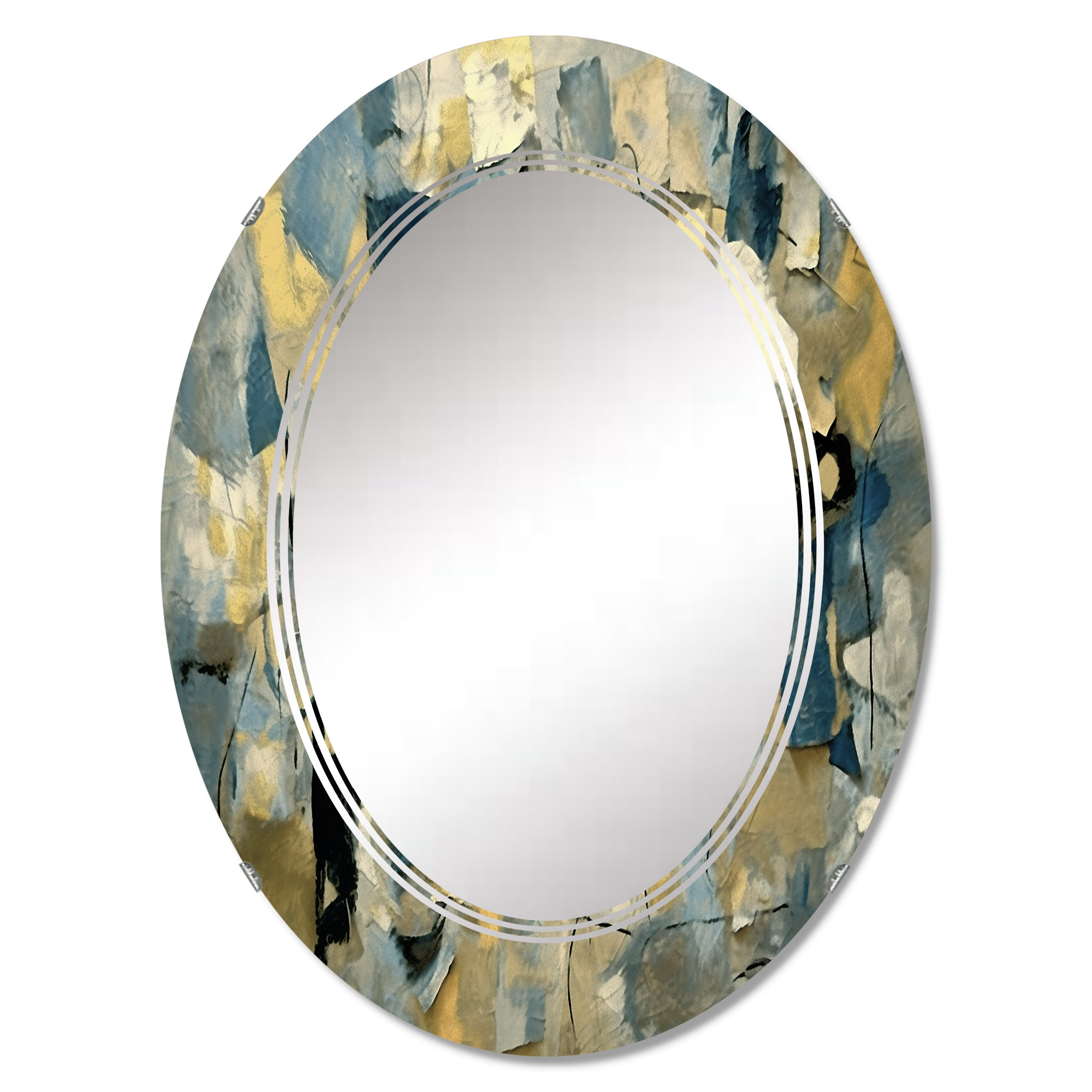 East Urban Home Hippeastrum - Modern Wall Mirror Oval | Wayfair