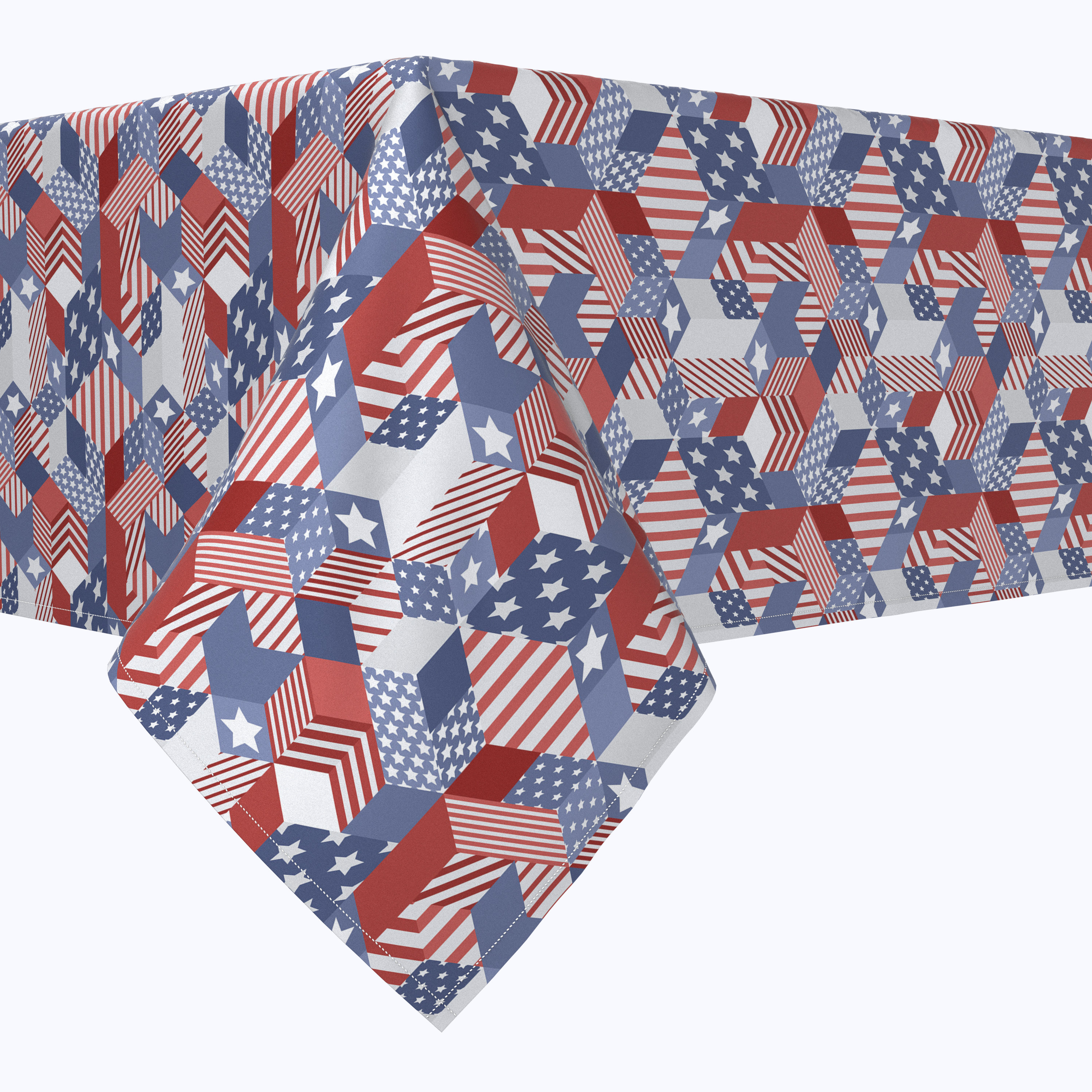 The Holiday Aisle® Temperance Patriotic Tablecloth | Wayfair