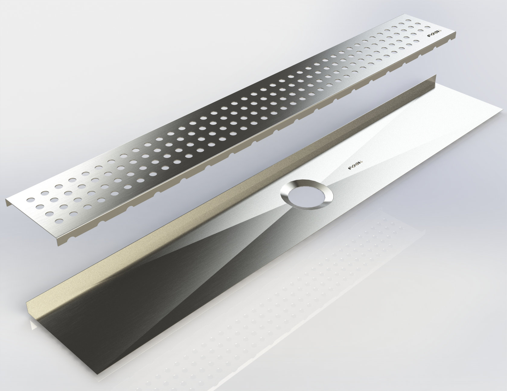 fosk Drain de douche murale à grille linéaire - Wayfair Canada