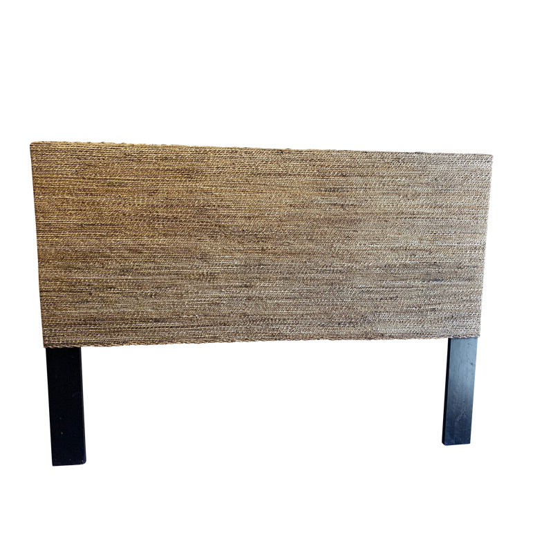 Bayou Breeze Abaca Seagrass and Solid Wood Panel Headboard "& Reviews ...