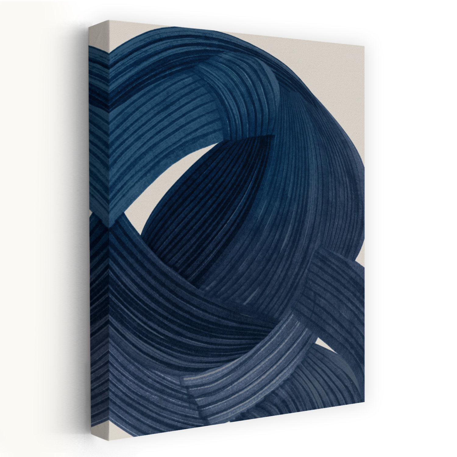 Latitude Run® Tangle In Indigo II Abstract Modern Art | Wayfair
