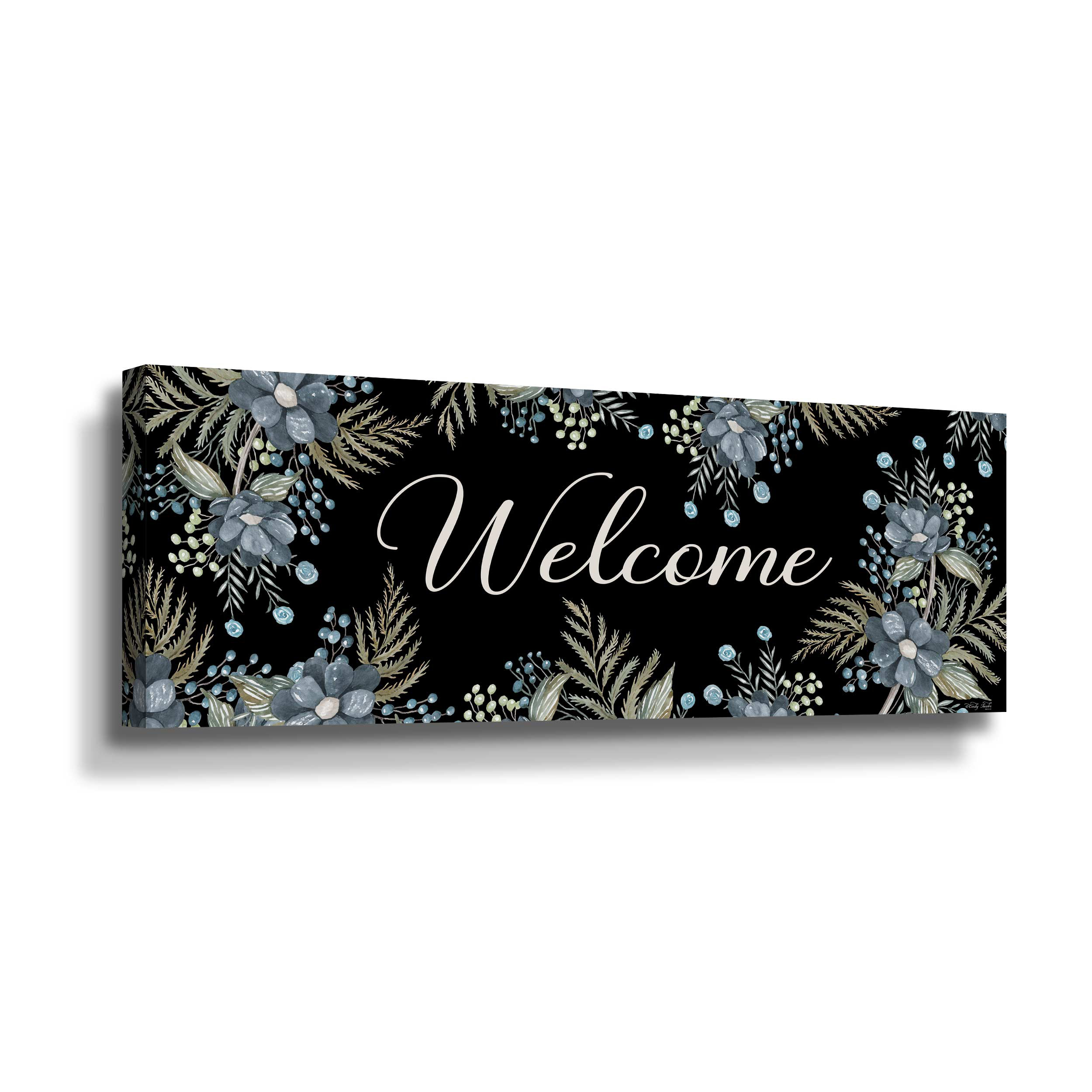 Trinx Welcome - Panoramic Painting on Canvas | Wayfair