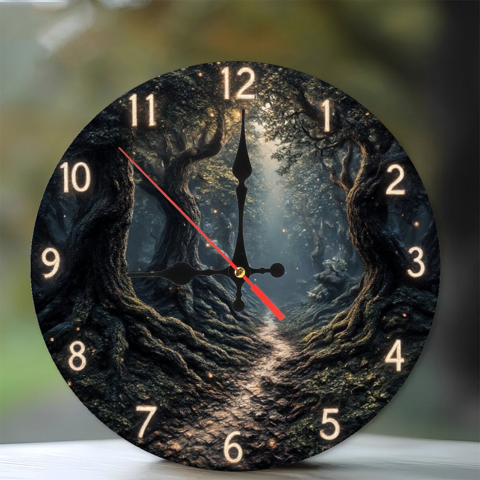 Dakota Fields Enchanted Forest Clock With Numbers | Wayfair