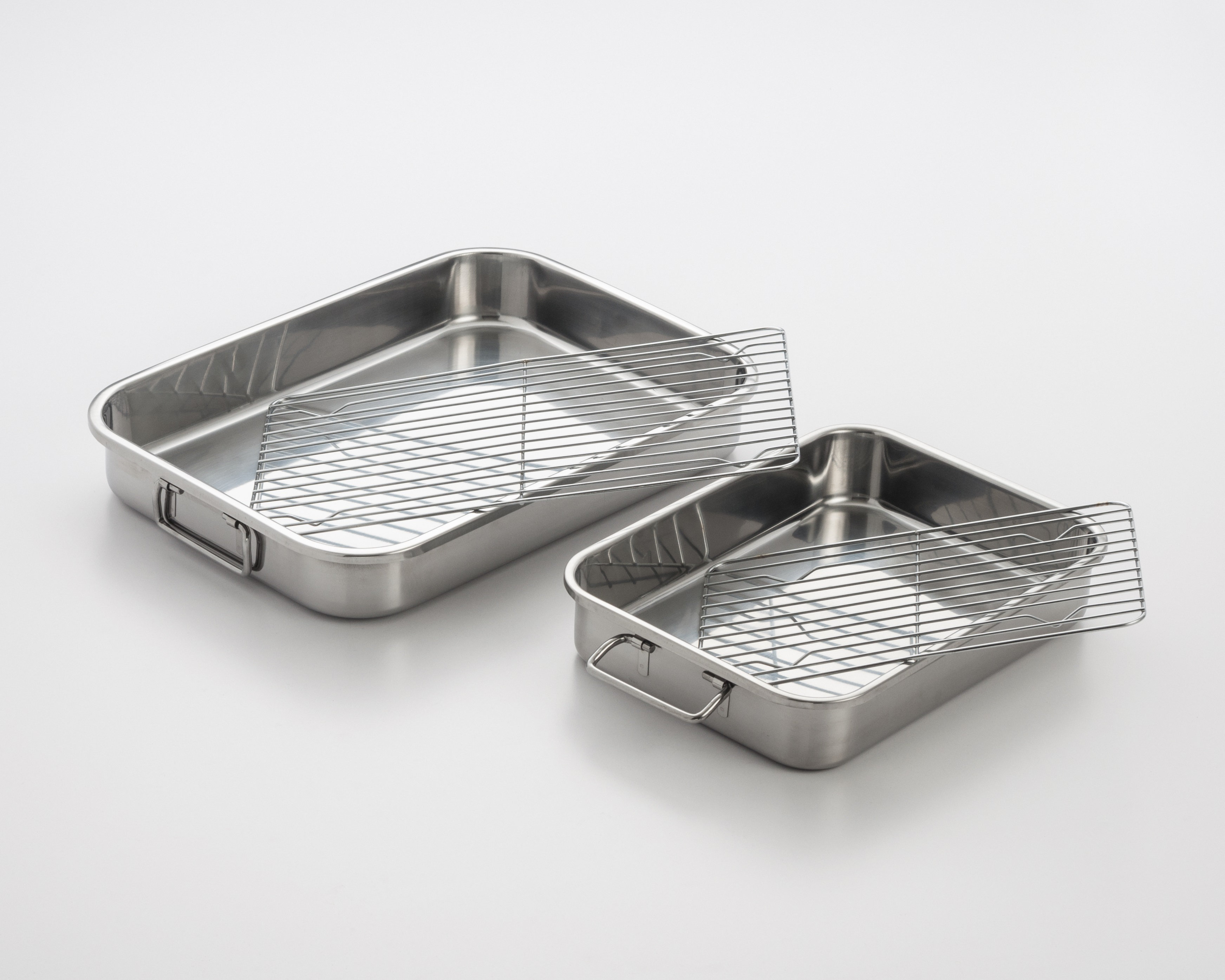Cook Pro All In One Stainless Steel 4-Piece Lasagna Pan and Roasting ...