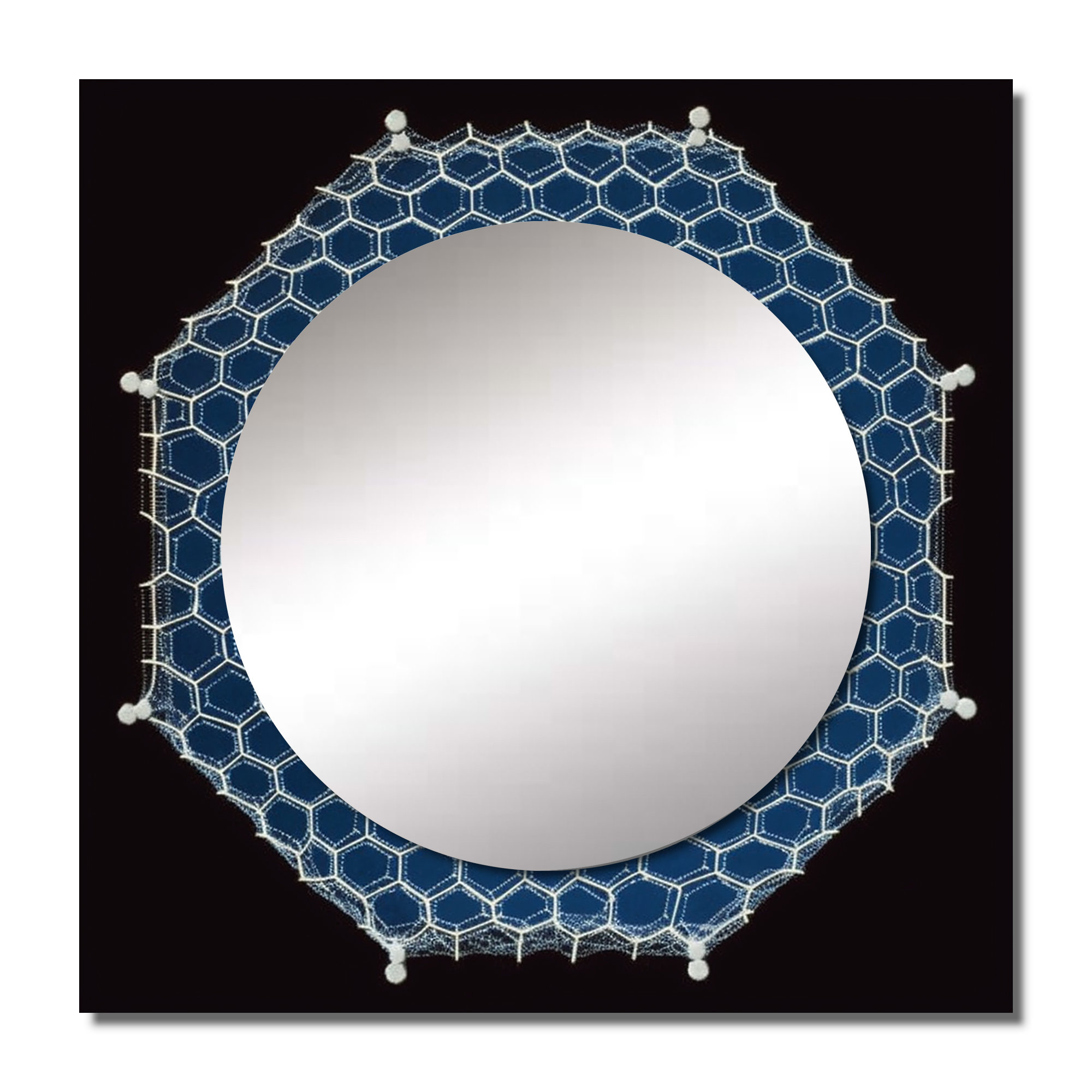 Design Art Hexagon Space Hive Infinity Matrix - Fractals Large Square ...