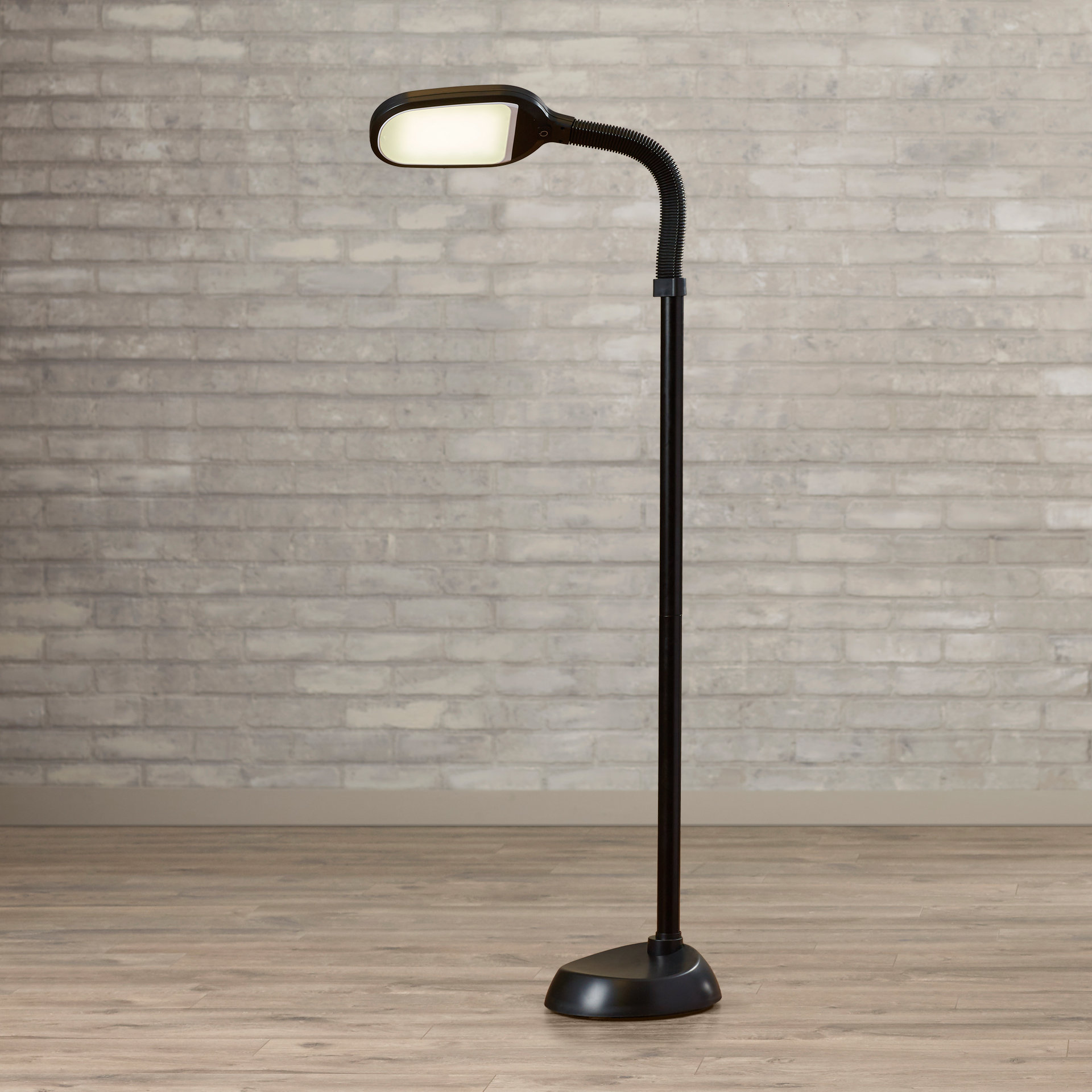 Lavish Home Sunlight 60" LED Task Floor Lamp - Full Spectrum Natural ...