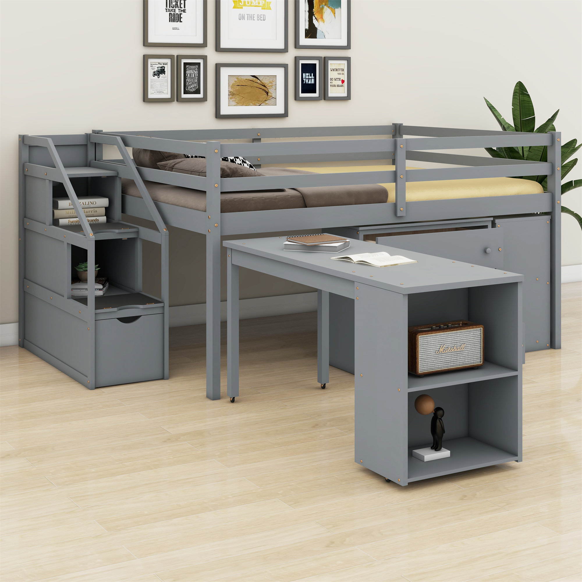 Red Barrel Studio® Kinlow Slat Storage Bed | Wayfair