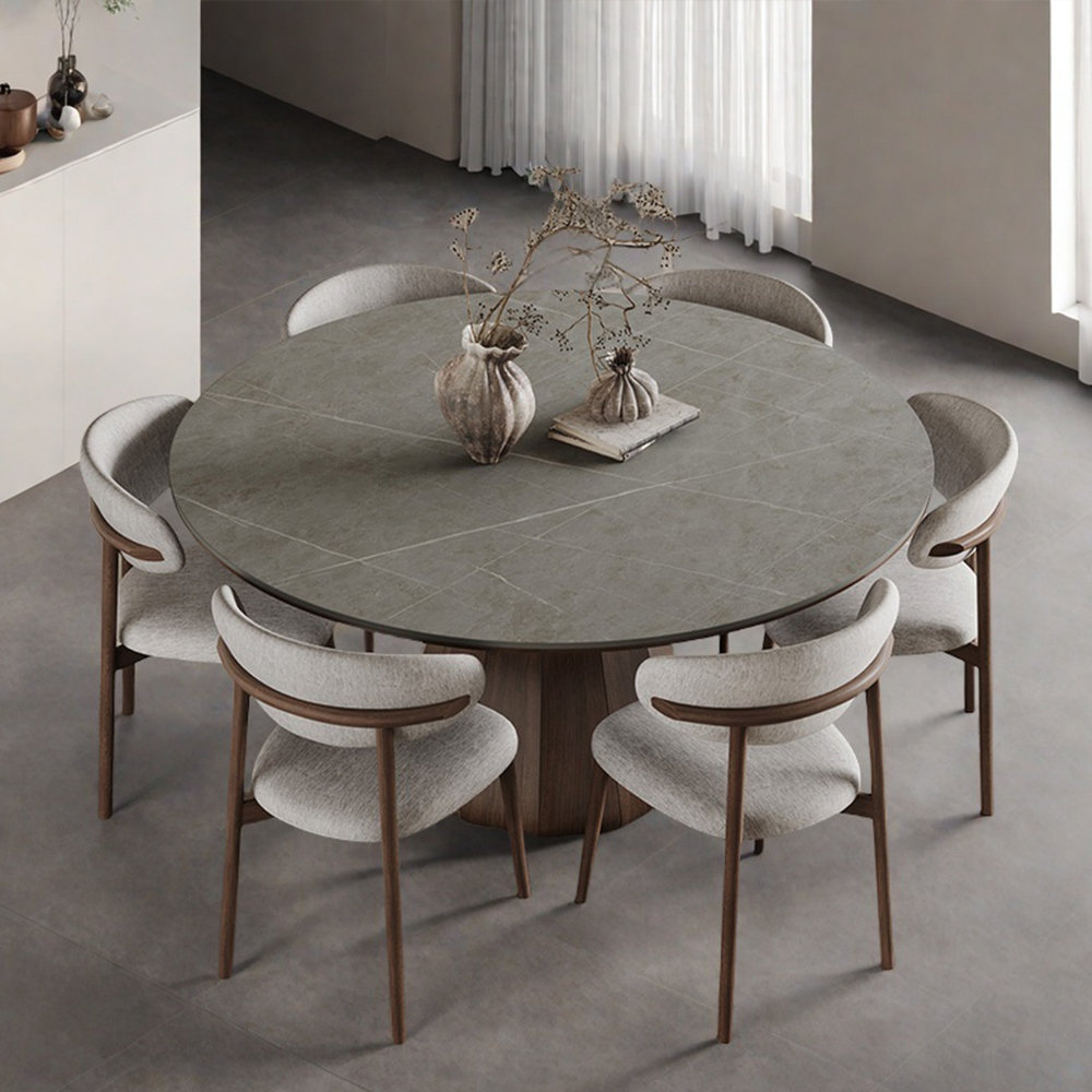 Elamer Household round modern simple dining table sets - Wayfair Canada