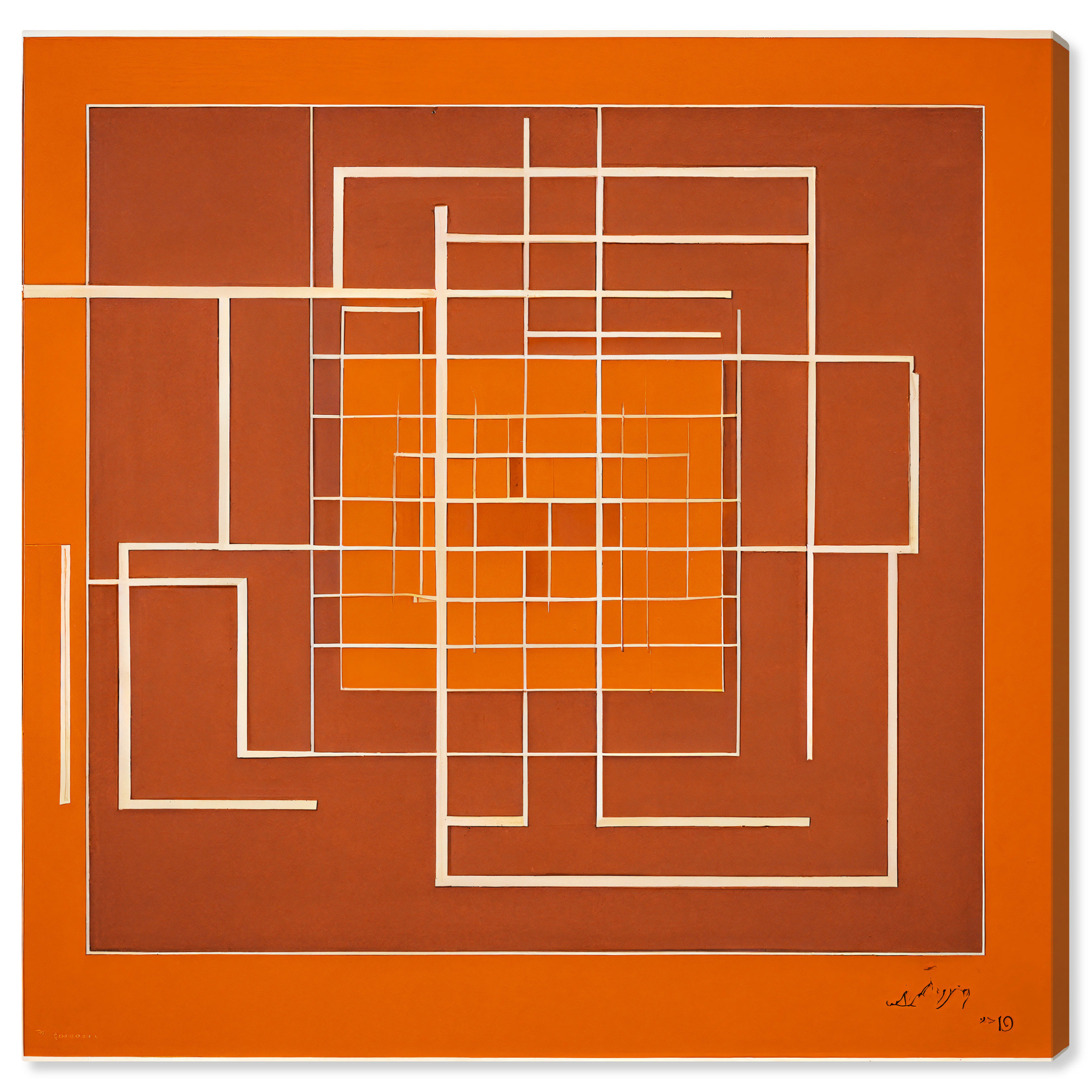 Red Barrel Studio® Minimalist Squares On Canvas Print | Wayfair
