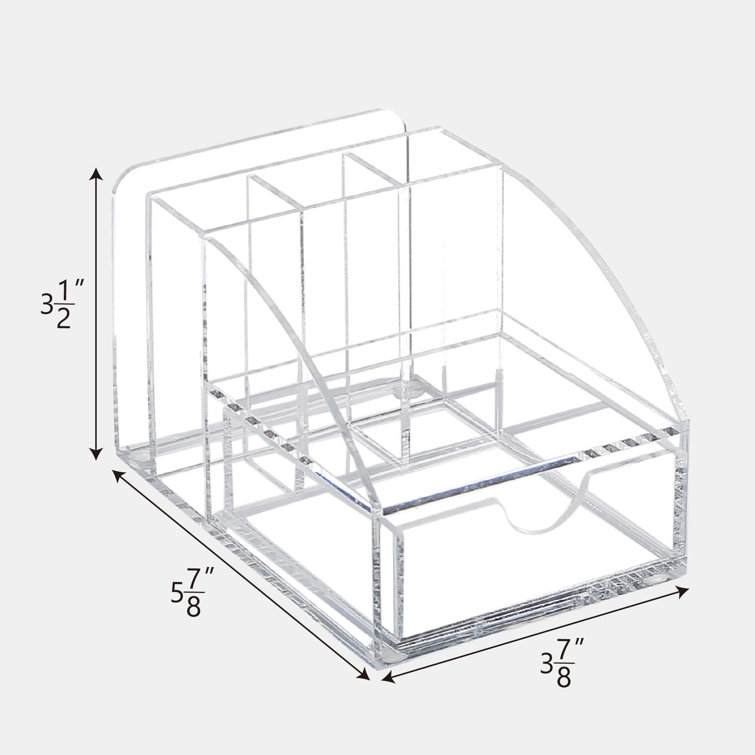 Inbox Zero Plastic Desk Organizer with Drawers | Wayfair