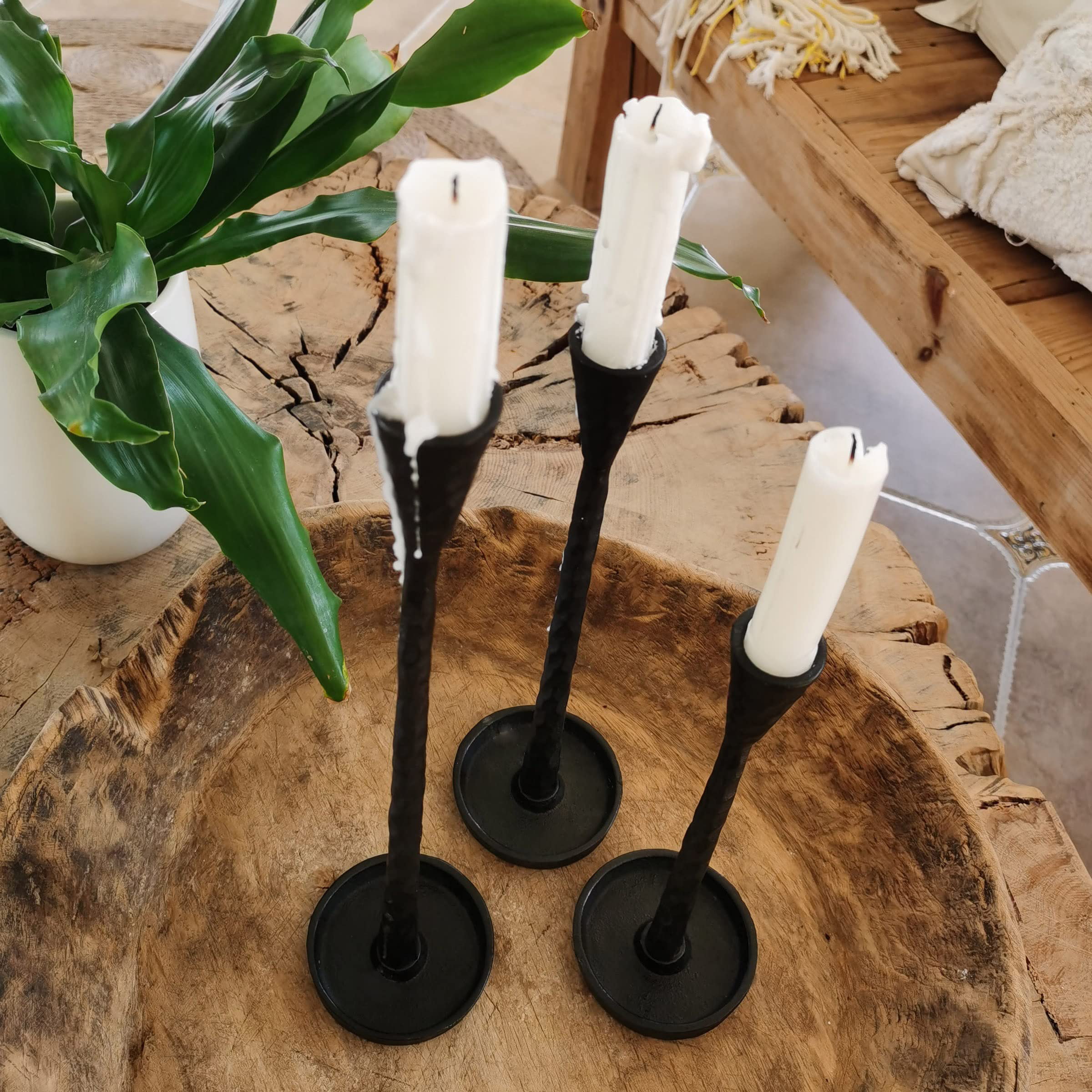 Latitude Run® Iron Taper Candle Holders - Cast Iron Candle Holders ...